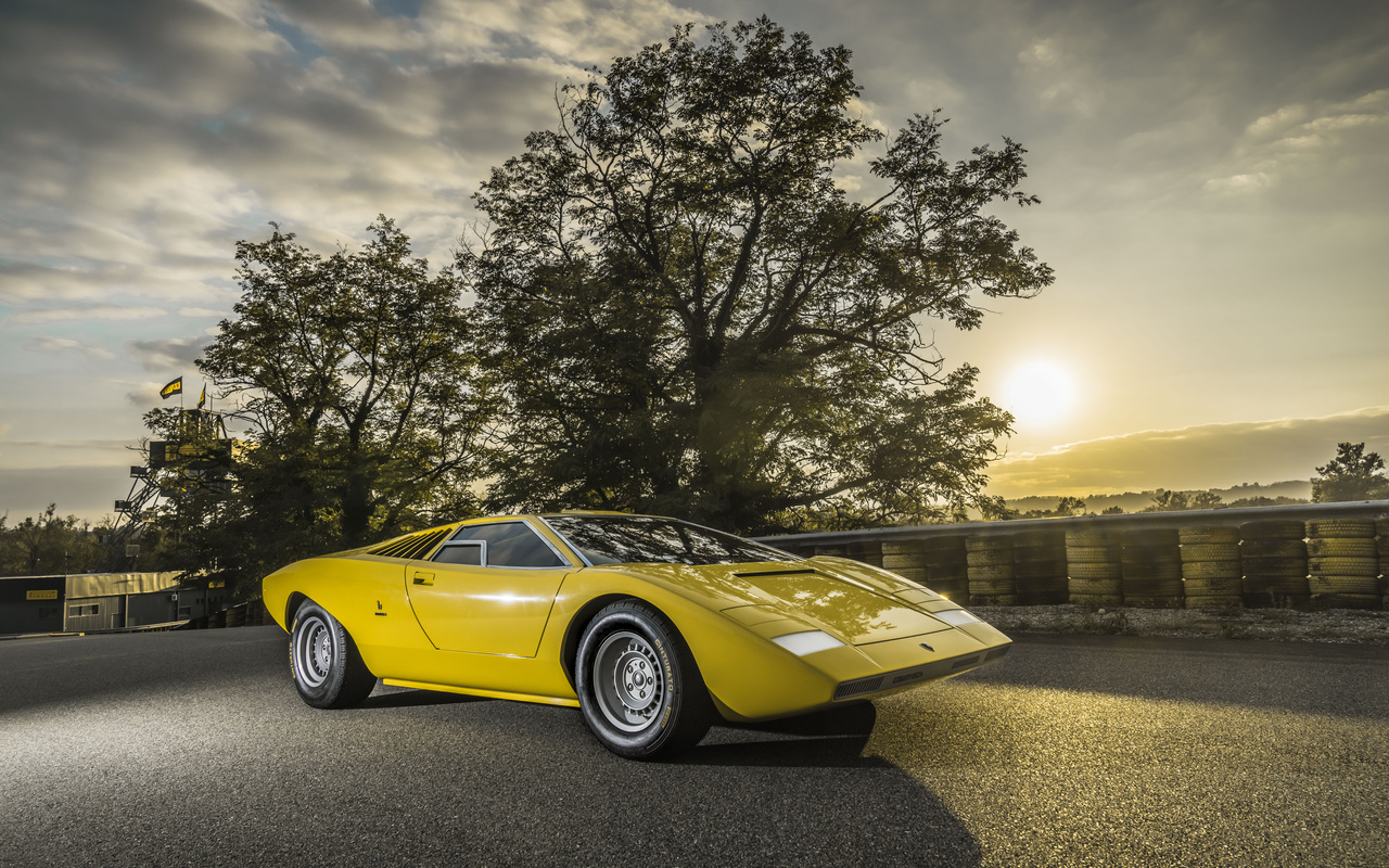 1280x800 Lamborghini Countach LP500 Reconstruction Side View 8k 720P ...