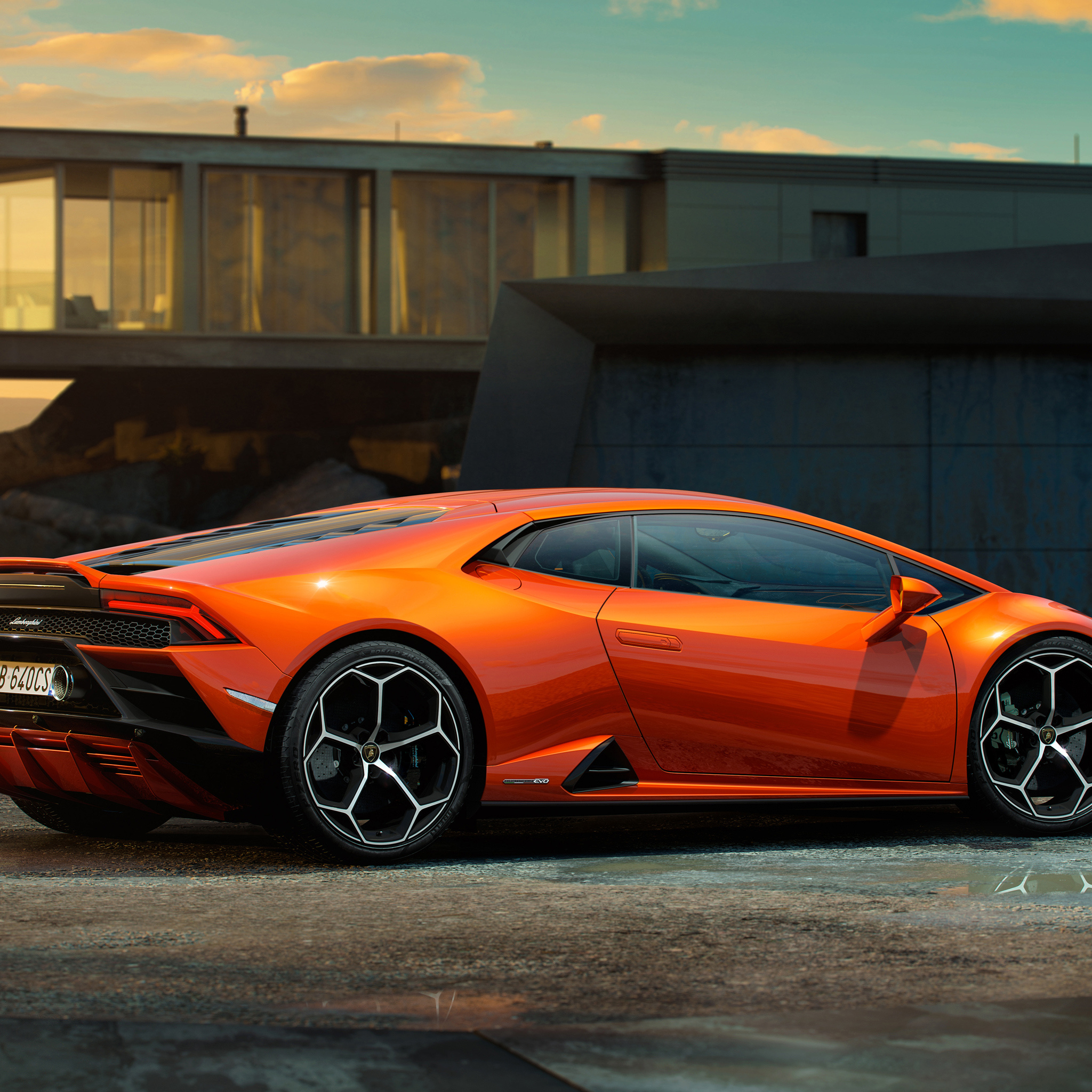 2048x2048 Lamborghini Huracan EVO 2019 Side View Ipad Air ,HD 4k ...