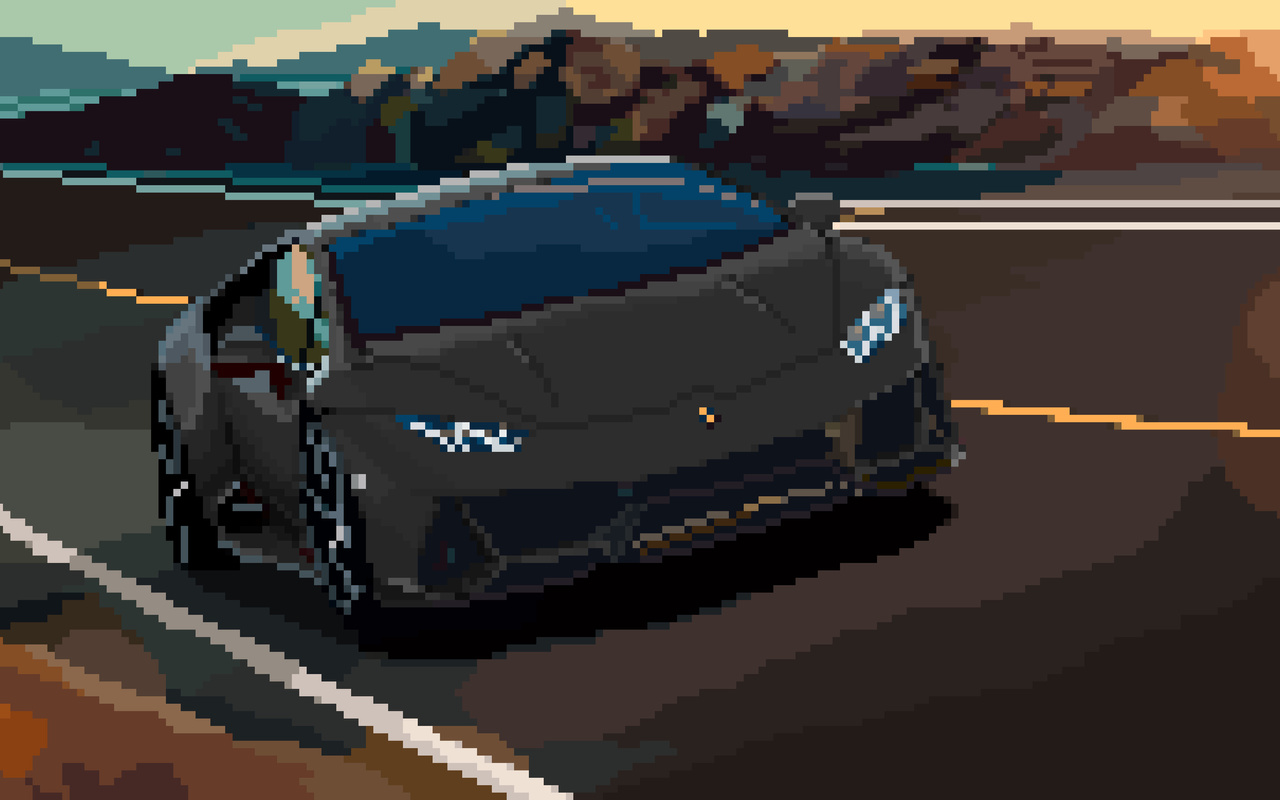 1280x800 Lamborghini Huracan Pixel Art 720P ,HD 4k Wallpapers,Images ...