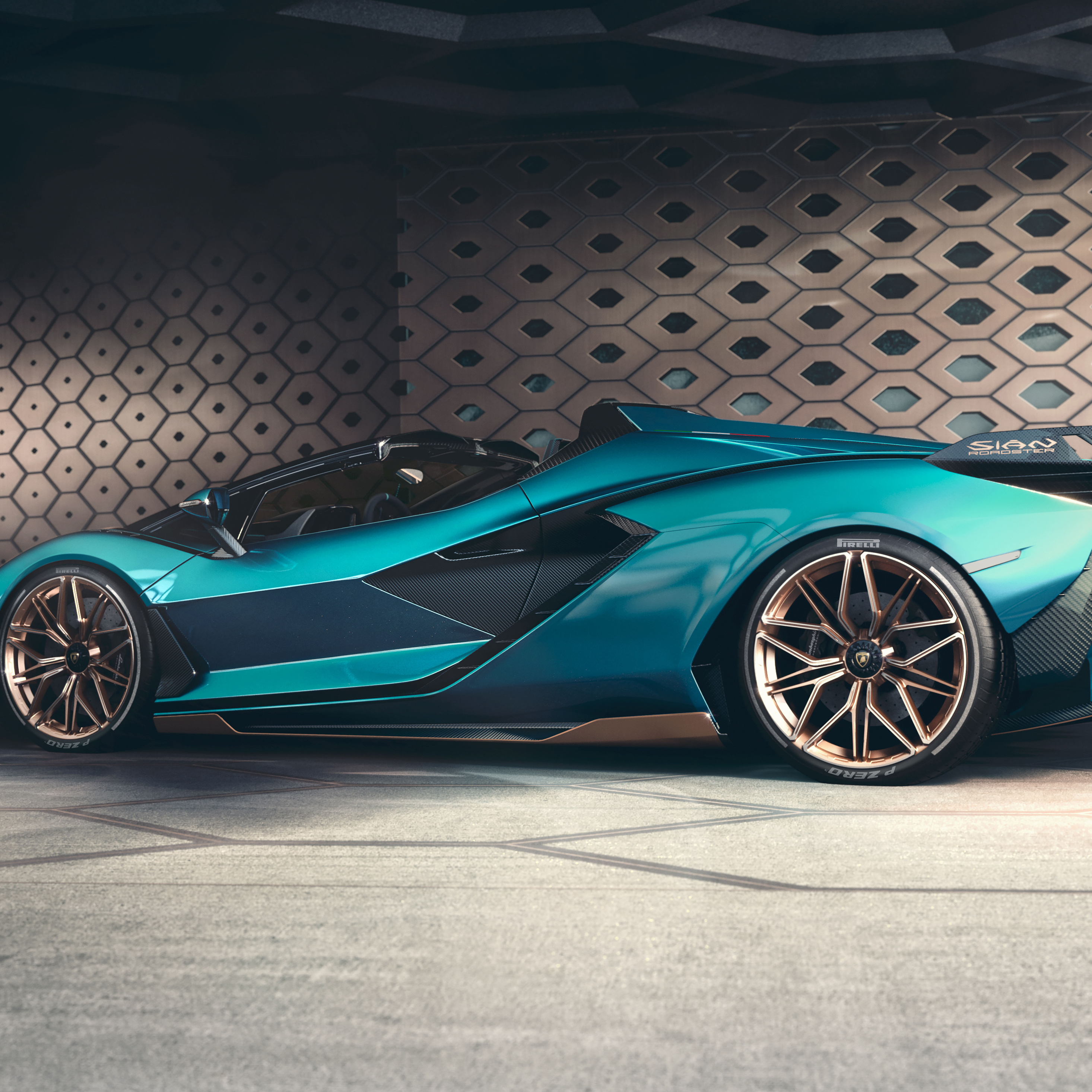 2932x2932 Lamborghini Sian Roadster 2020 Rear Ipad Pro Retina Display ...