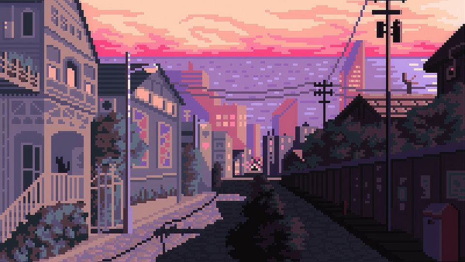 960x540 Late Afternoon Pixel Art 960x540 Resolution HD 4k Wallpapers ...