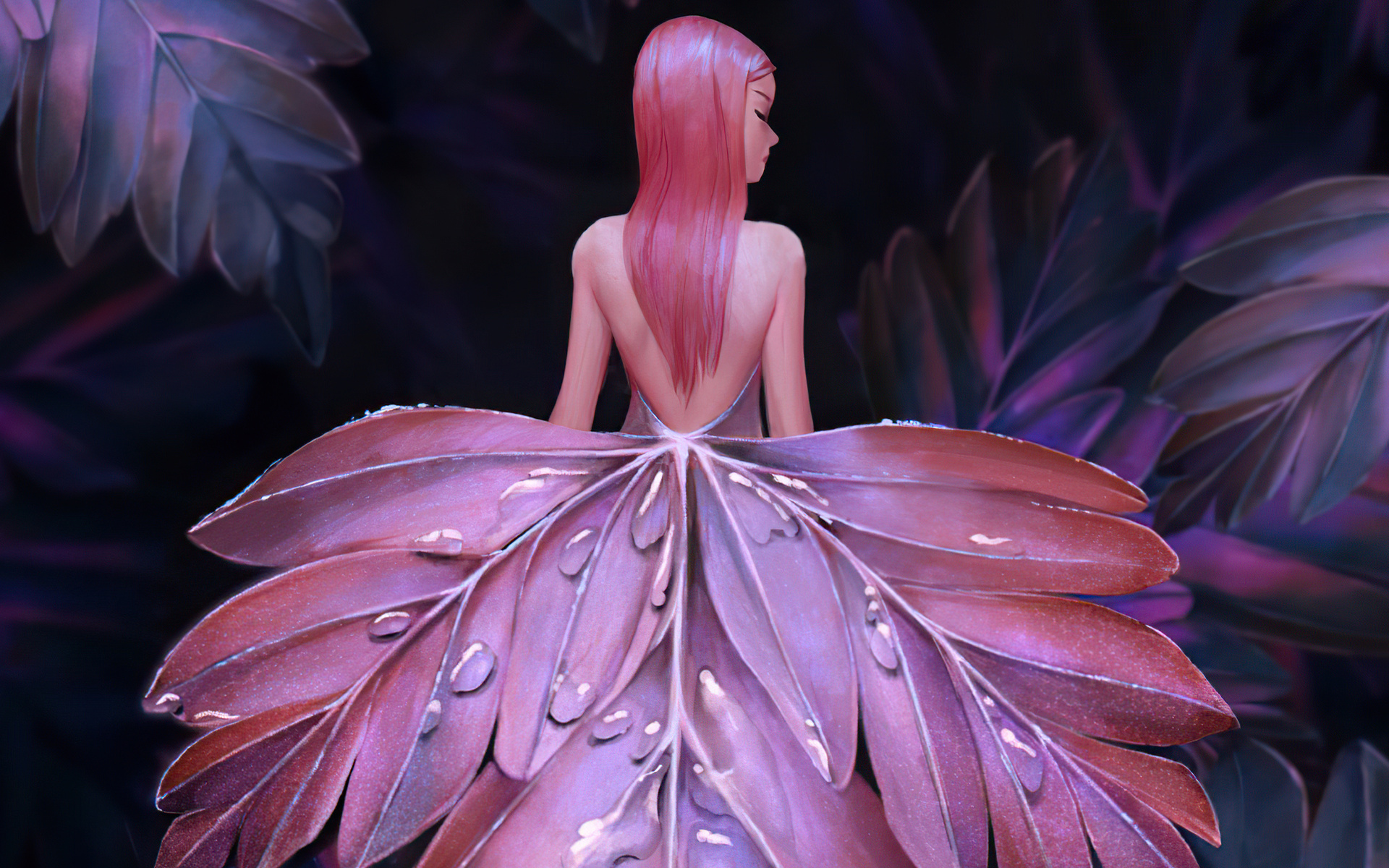 1920x1200 Leaf Dress Girl 1080P Resolution ,HD 4k Wallpapers,Images ...