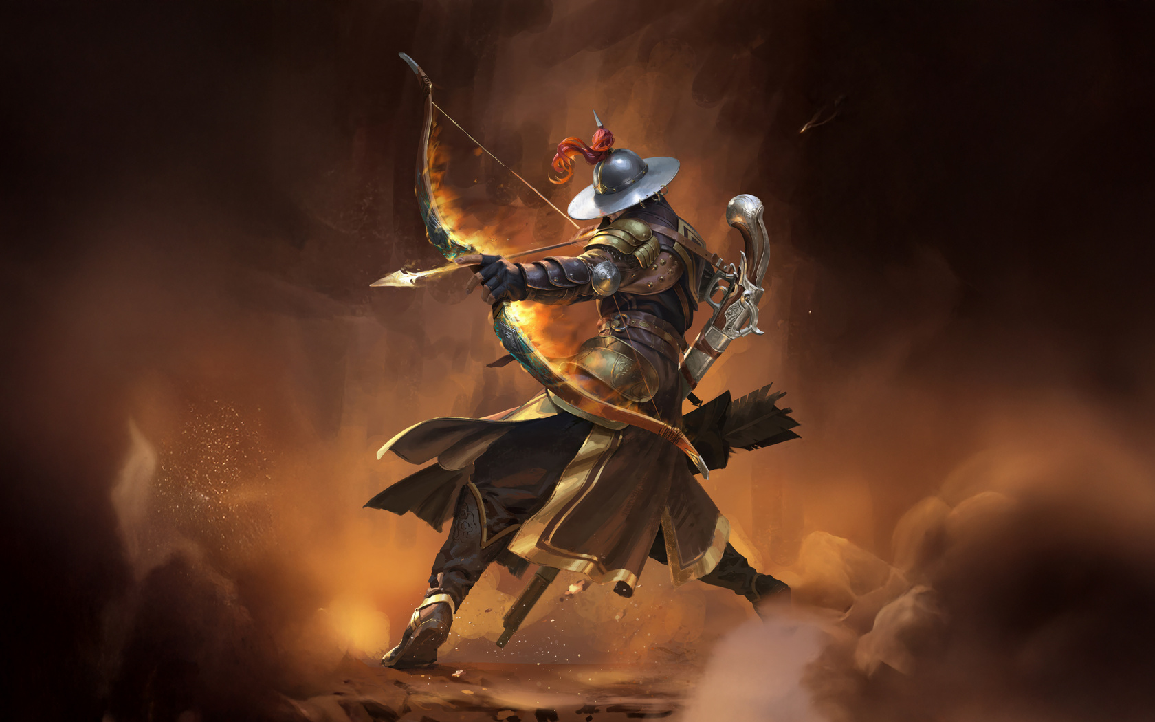 1680x1050 Legendary Archer In Battle Stance Wallpaper,1680x1050 Resolution HD 4k Wallpapers ...