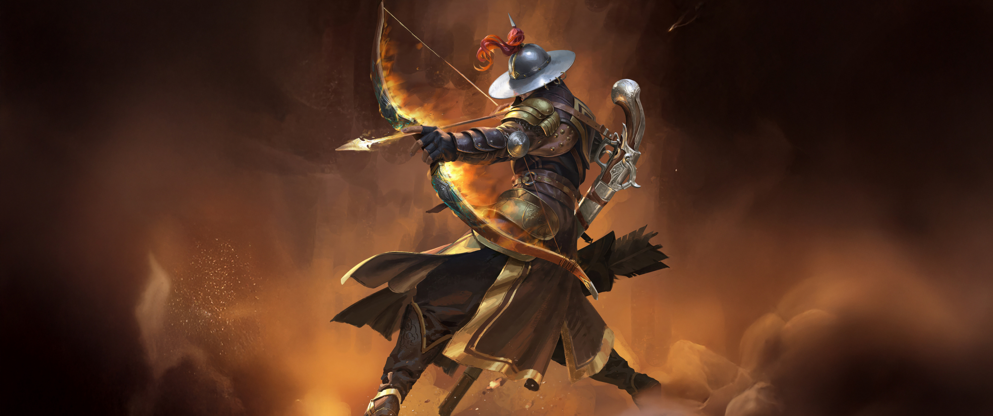 3440x1440 Legendary Archer In Battle Stance UltraWide Quad HD 1440P ,HD ...