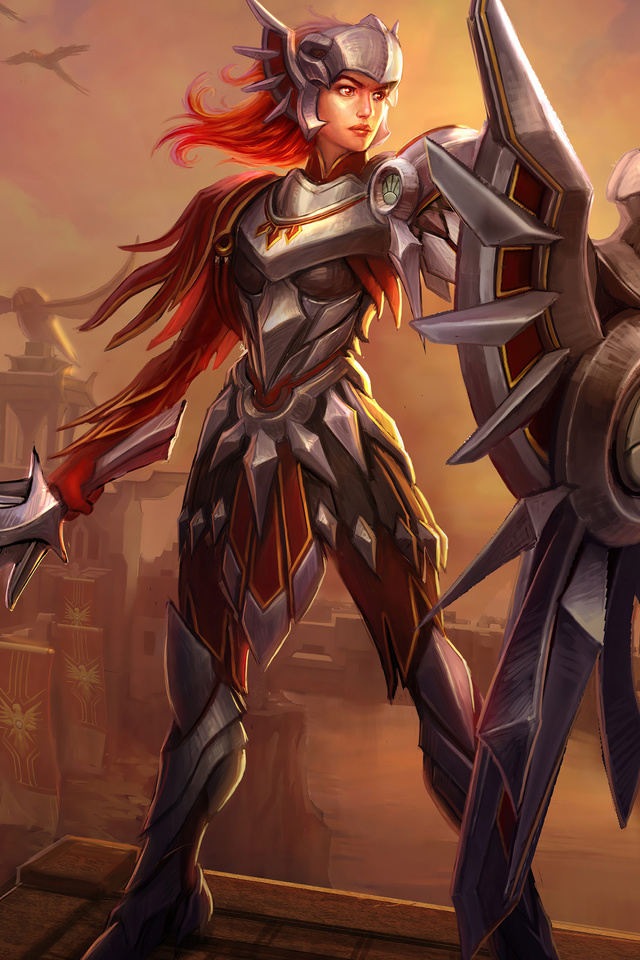 640x960 Leona League Of Legends 4k iPhone 4, iPhone 4S ,HD 4k ...