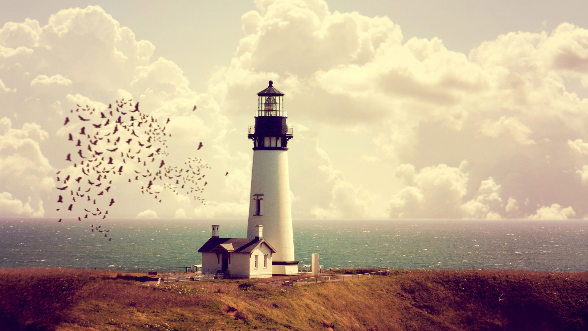 1920x1080 Lighthouse Tower Sea Horizon Laptop Full HD 1080P ,HD 4k ...