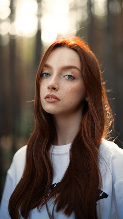 412x732 Lilly Model Redhead 412x732 Resolution HD 4k Wallpapers, Images ...