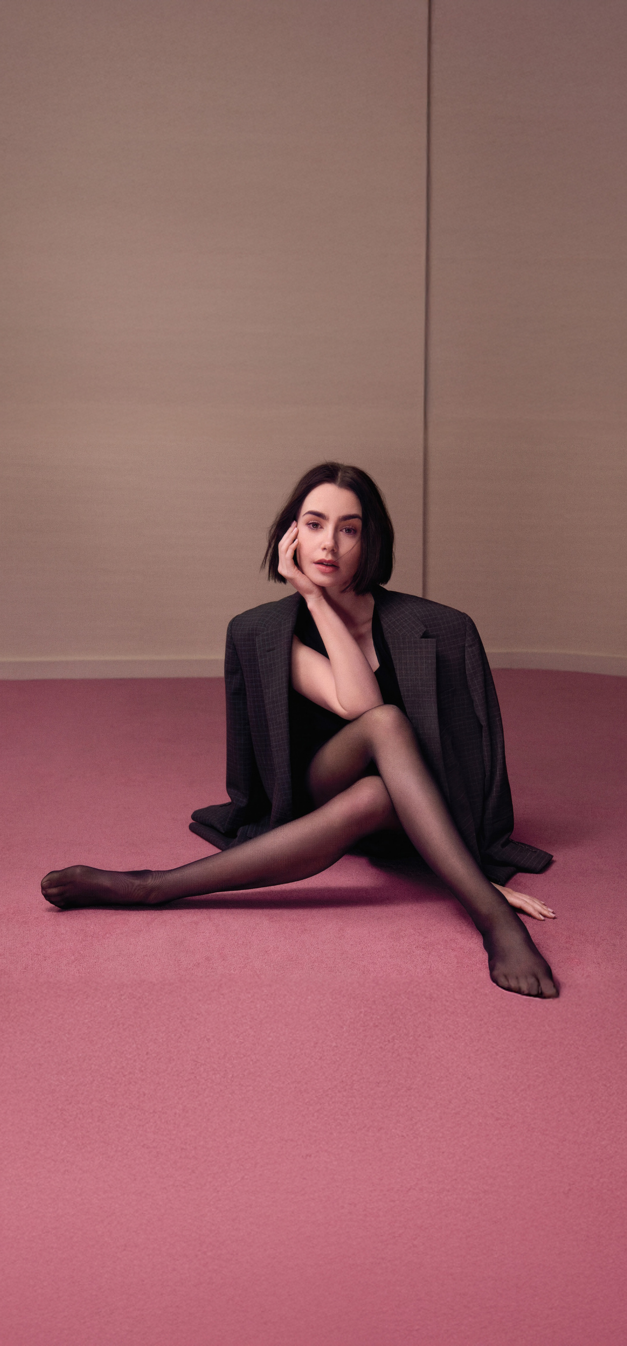 1242x2668 Lily Collins Ft Calvin Klein 2025 Iphone XS MAX ,HD 4k ...