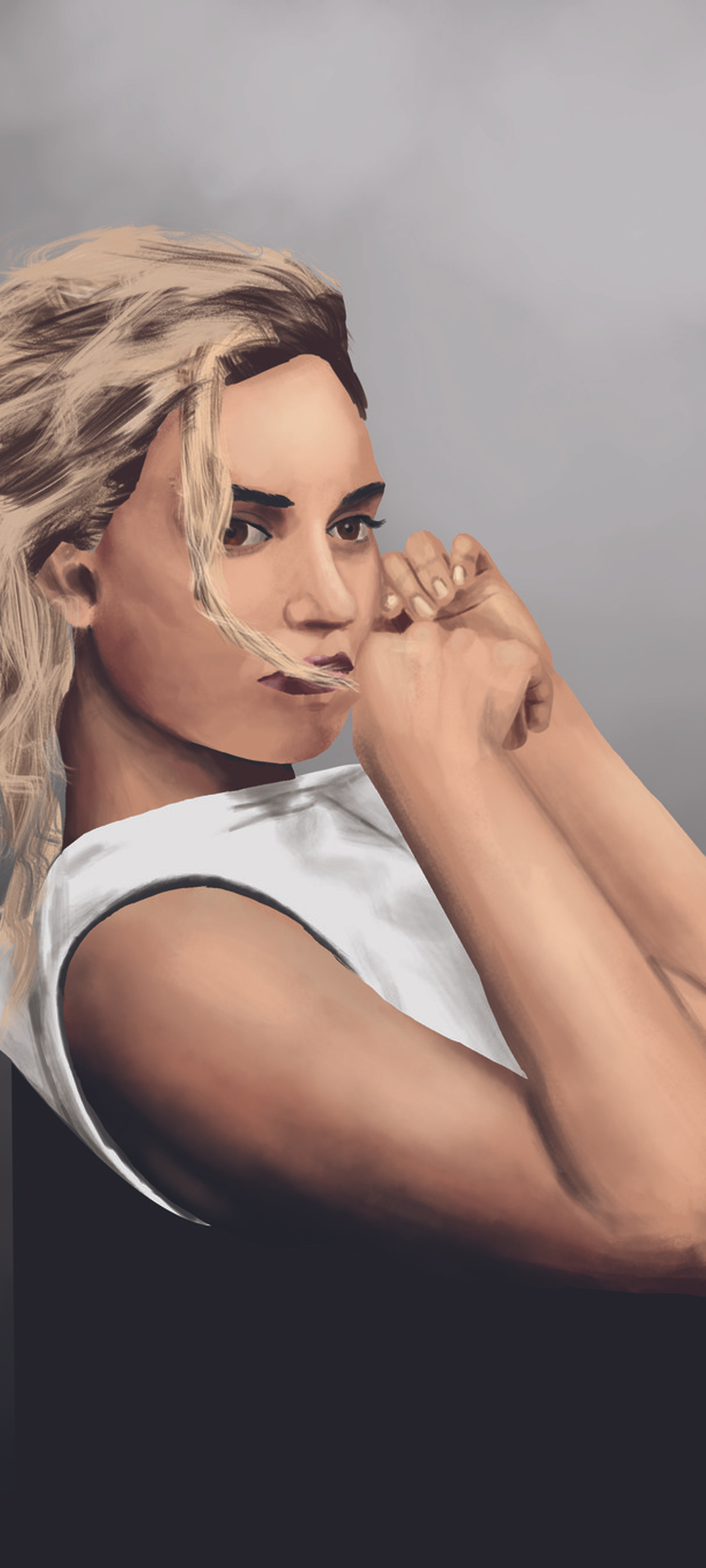 1080x2400 Lily James Painting Google Pixel 7 ,HD 4k Wallpapers,Images ...