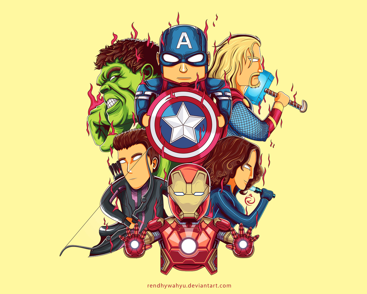 1280x1024 Little Avengers 4k Art Wallpaper,1280x1024 Resolution HD 4k ...