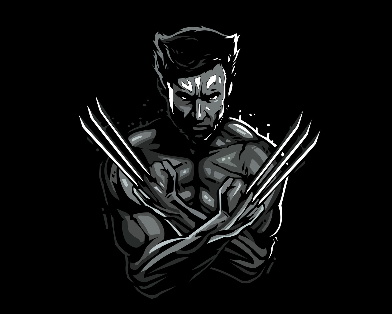 1280x1024 Logan Wolverine Vector Art Wallpaper,1280x1024 Resolution HD ...