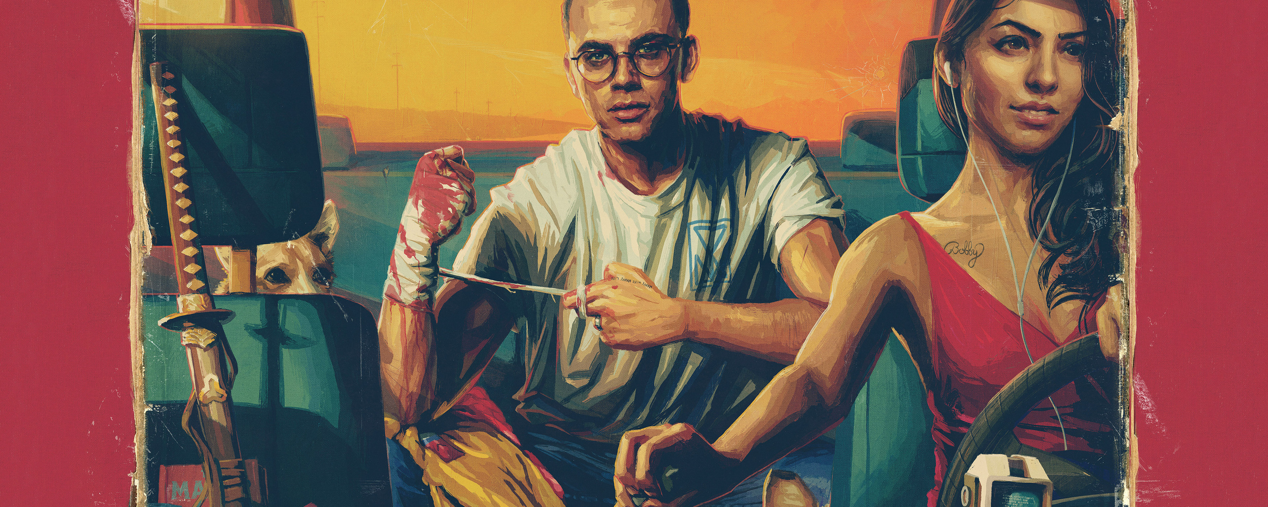2560x1024 Logic Bobby Tarantino 2 Artwork Wallpaper,2560x1024 ...