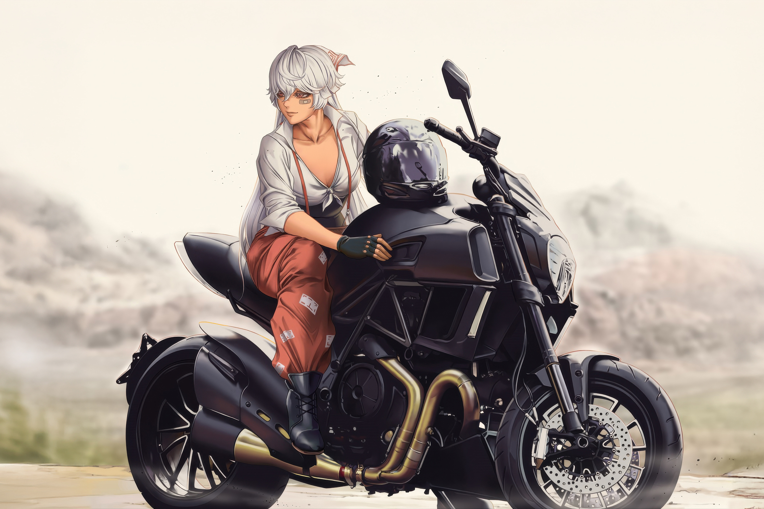 3000x2000 Lone Rider A Journey Through Reflections Wallpaper,3000x2000 ...