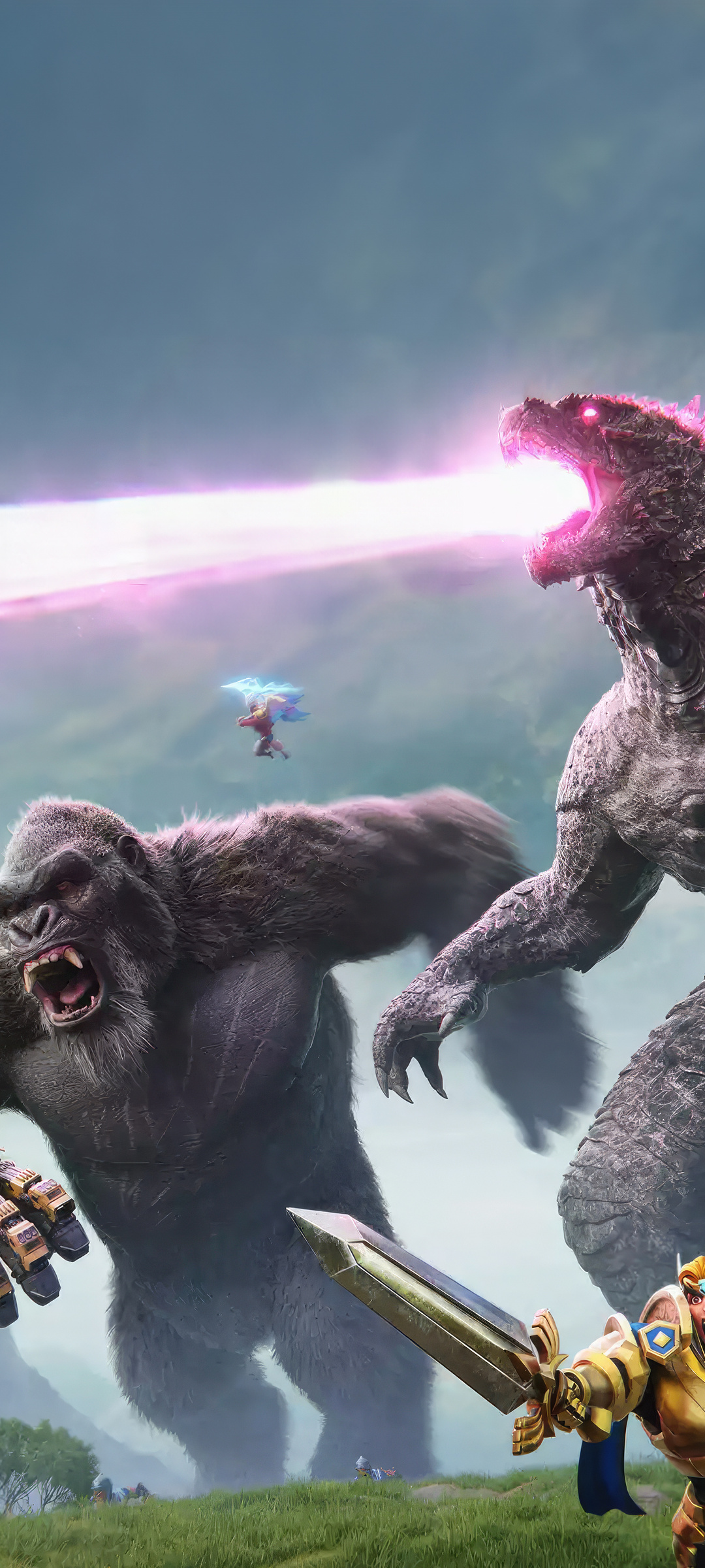 1080x2400 Lords Mobile Ft Godzilla X Kong 4k Google Pixel 7 ,HD 4k ...