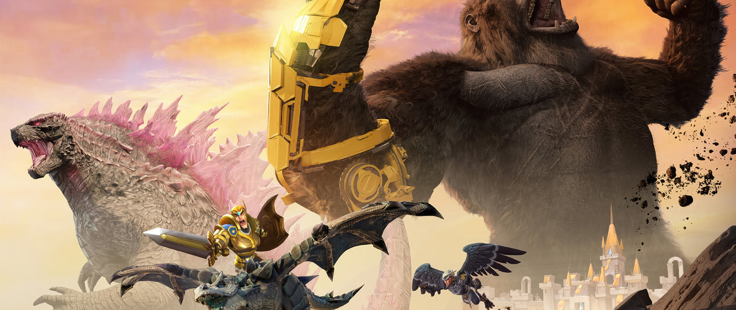 2560x1080 Lords Mobile Ft Godzilla X Kong The New Empire Wallpaper ...