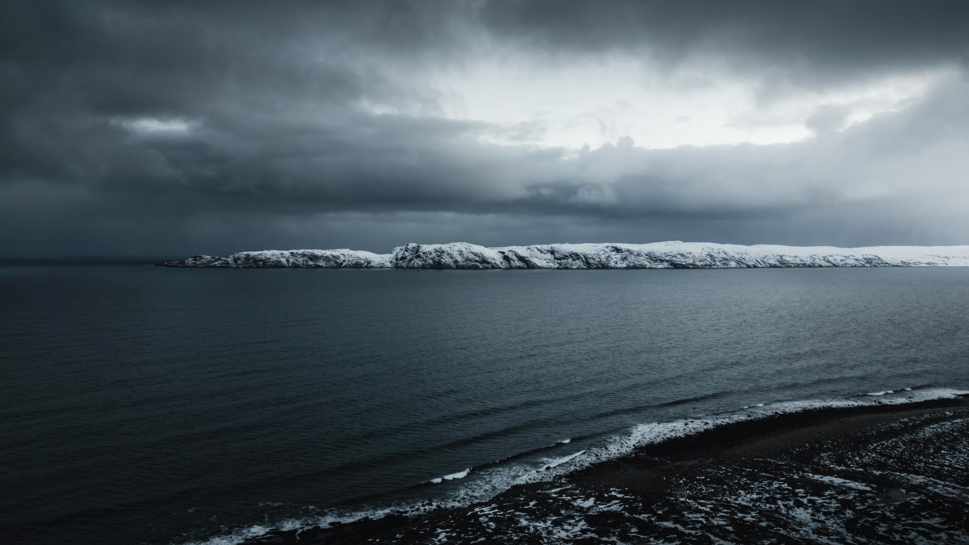 1920x1080 Low Light Evening On Ocean Side Laptop Full HD 1080P ,HD 4k ...