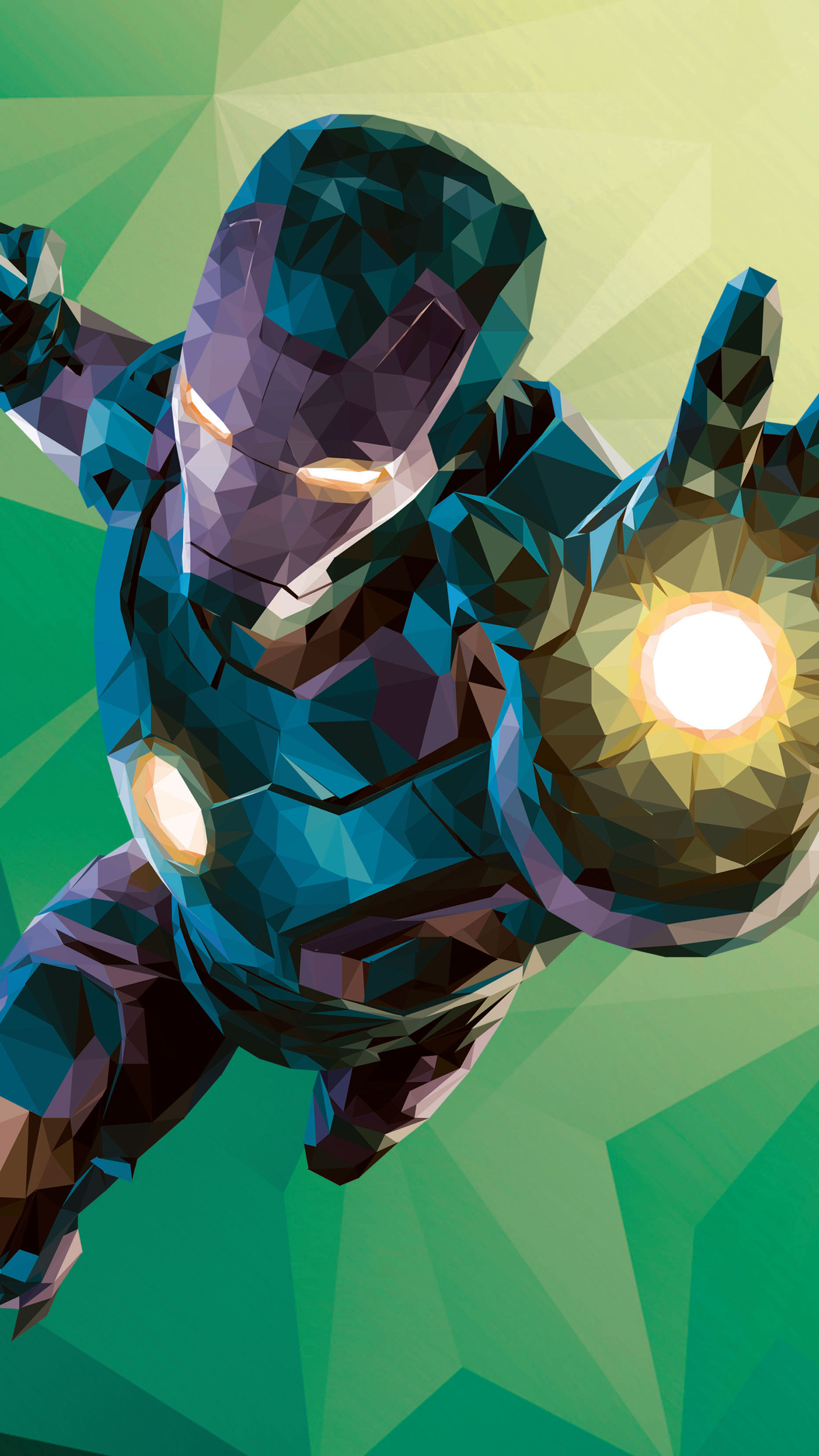 2160x3840 Low Poly Iron Man Graphic Design 4k 2018 Sony Xperia X,XZ,Z5 ...