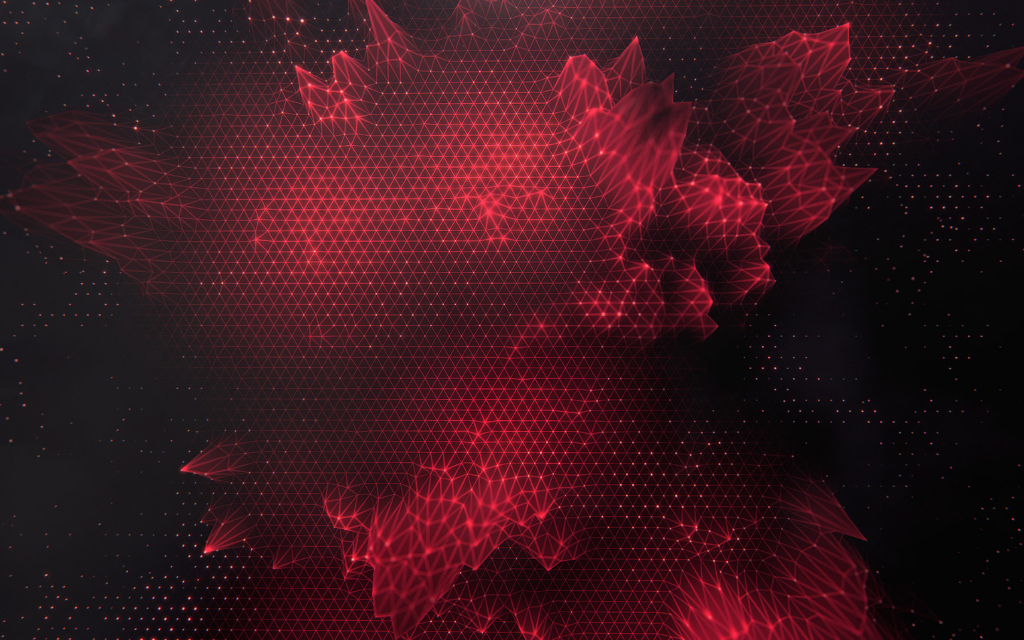 1440x900 Low Poly Red Triangle Art Abstract Wallpaper,1440x900 ...