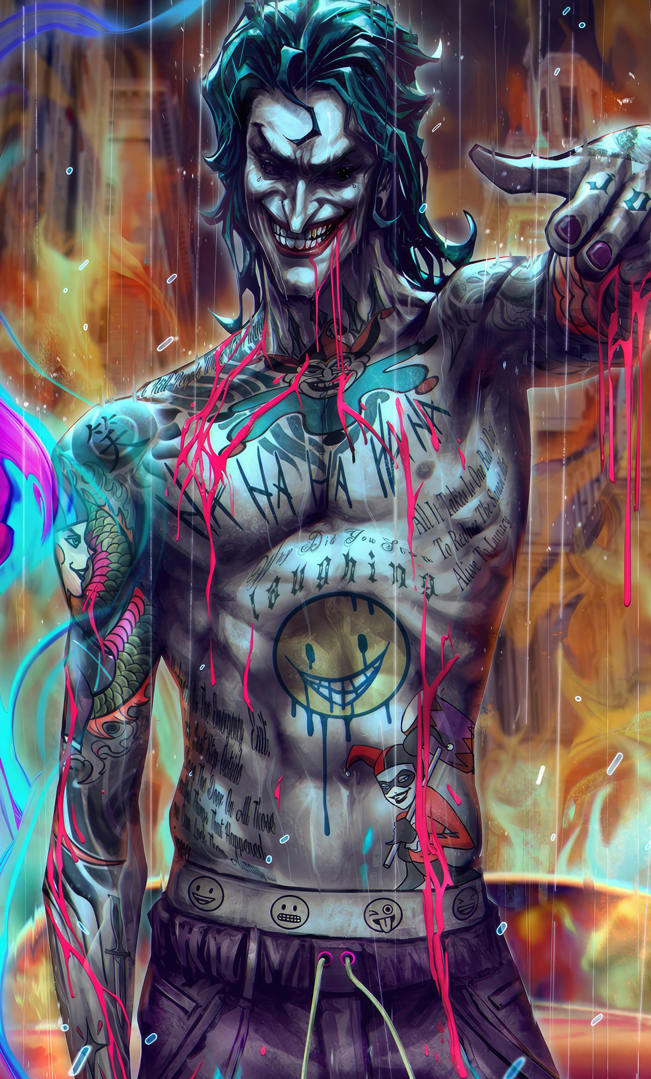 1280x2120 Mad Joker Artwork 4k iPhone 6+ ,HD 4k Wallpapers,Images ...