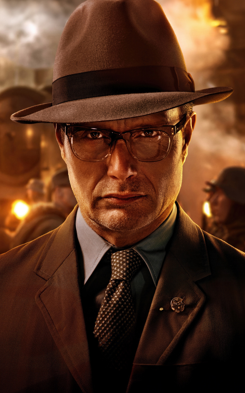 800x1280 Mads Mikkelsen As Jurgen Voller In Indiana Jones And The Dial Of Destiny Nexus 7 ...