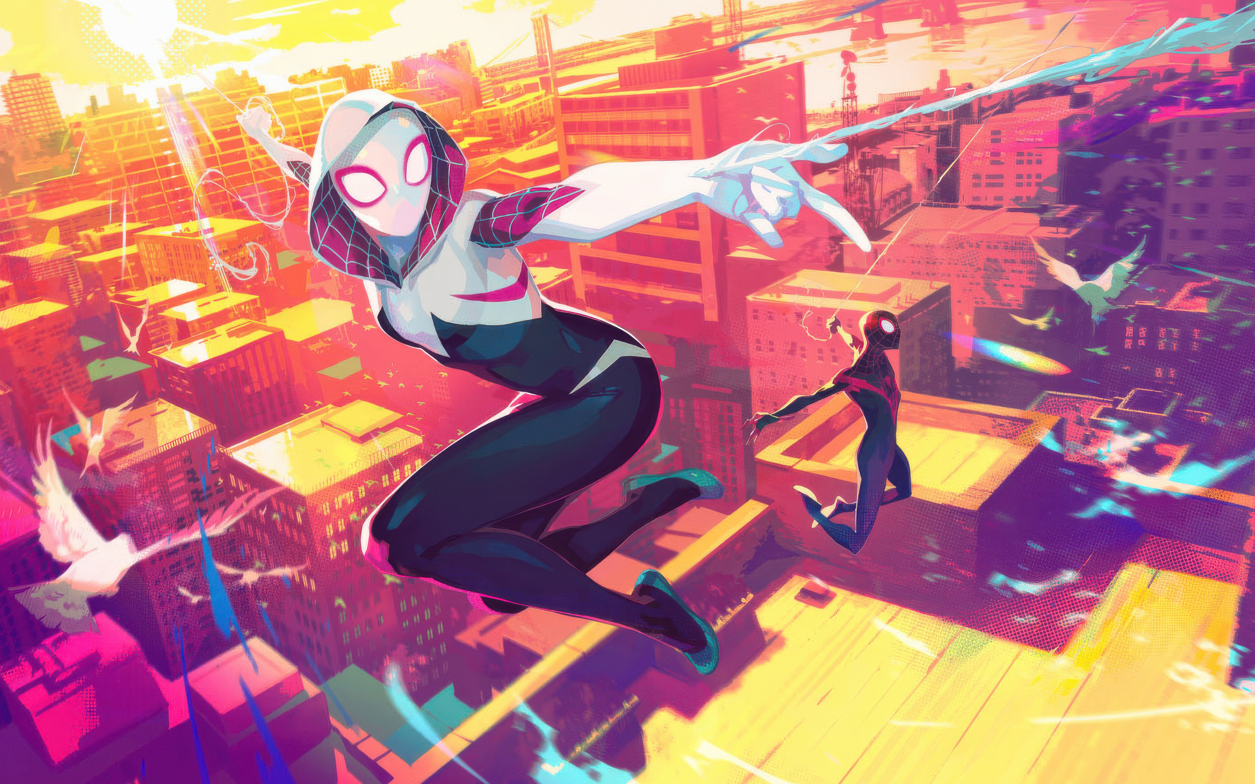 2560x1600 Magic The Gathering Amazing Gwen Stacy X Miles Morales ...