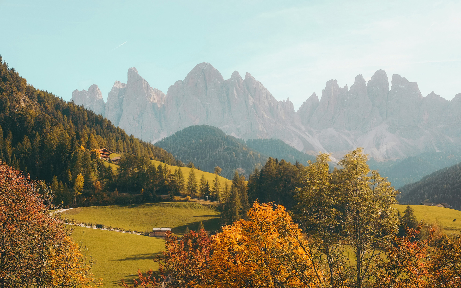 1920x1200 Majestic Mountain Autumn Fall Colors Alpine 1080P Resolution ...