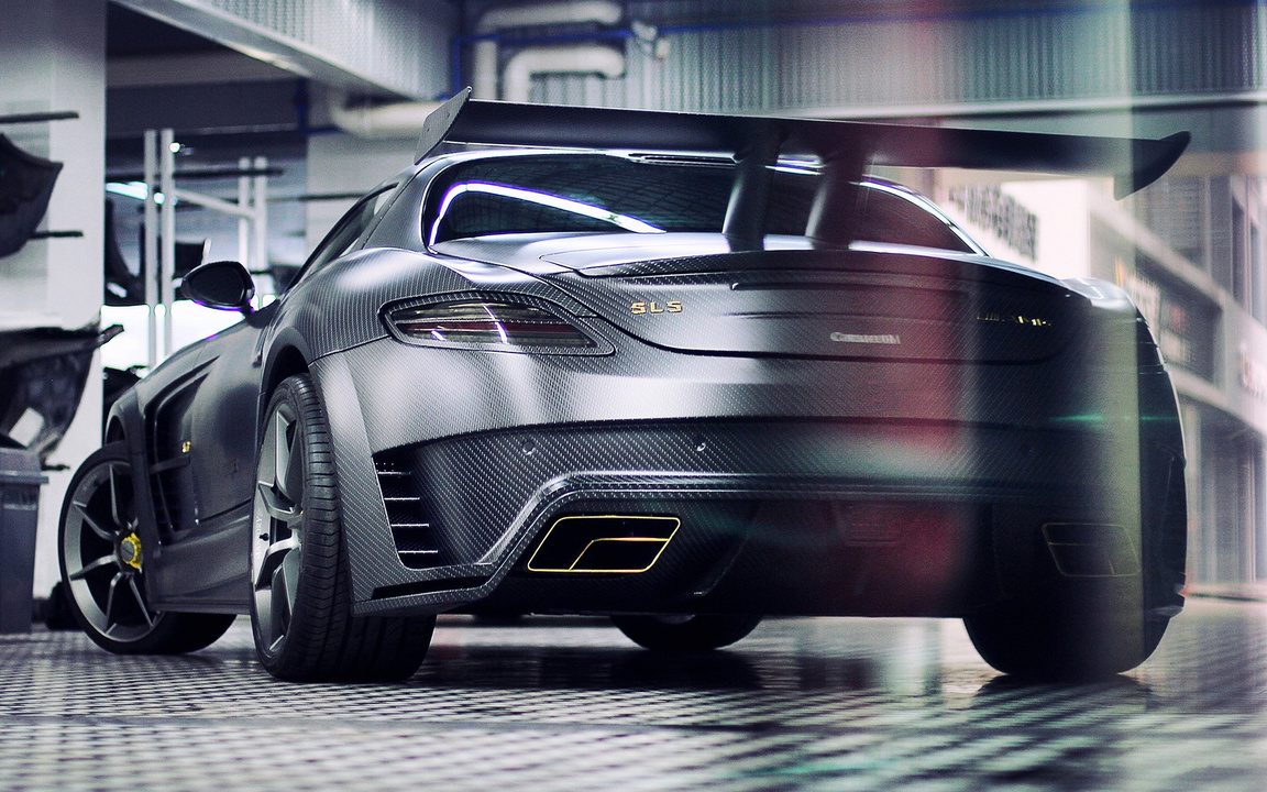 1152x720 Mansory Mercedes Benz SLS C63 AMG Back View 1152x720 ...