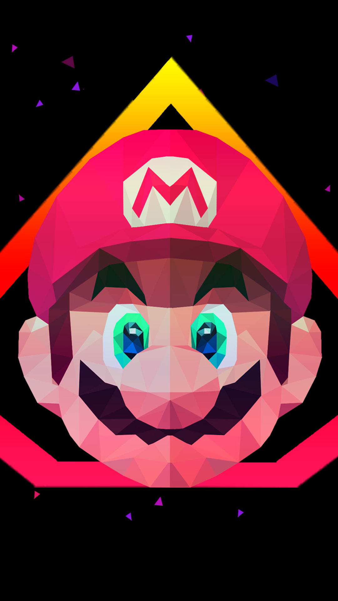 1080x1920 Mario Low Poly Art Iphone 7,6s,6 Plus, Pixel xl ,One Plus 3 ...