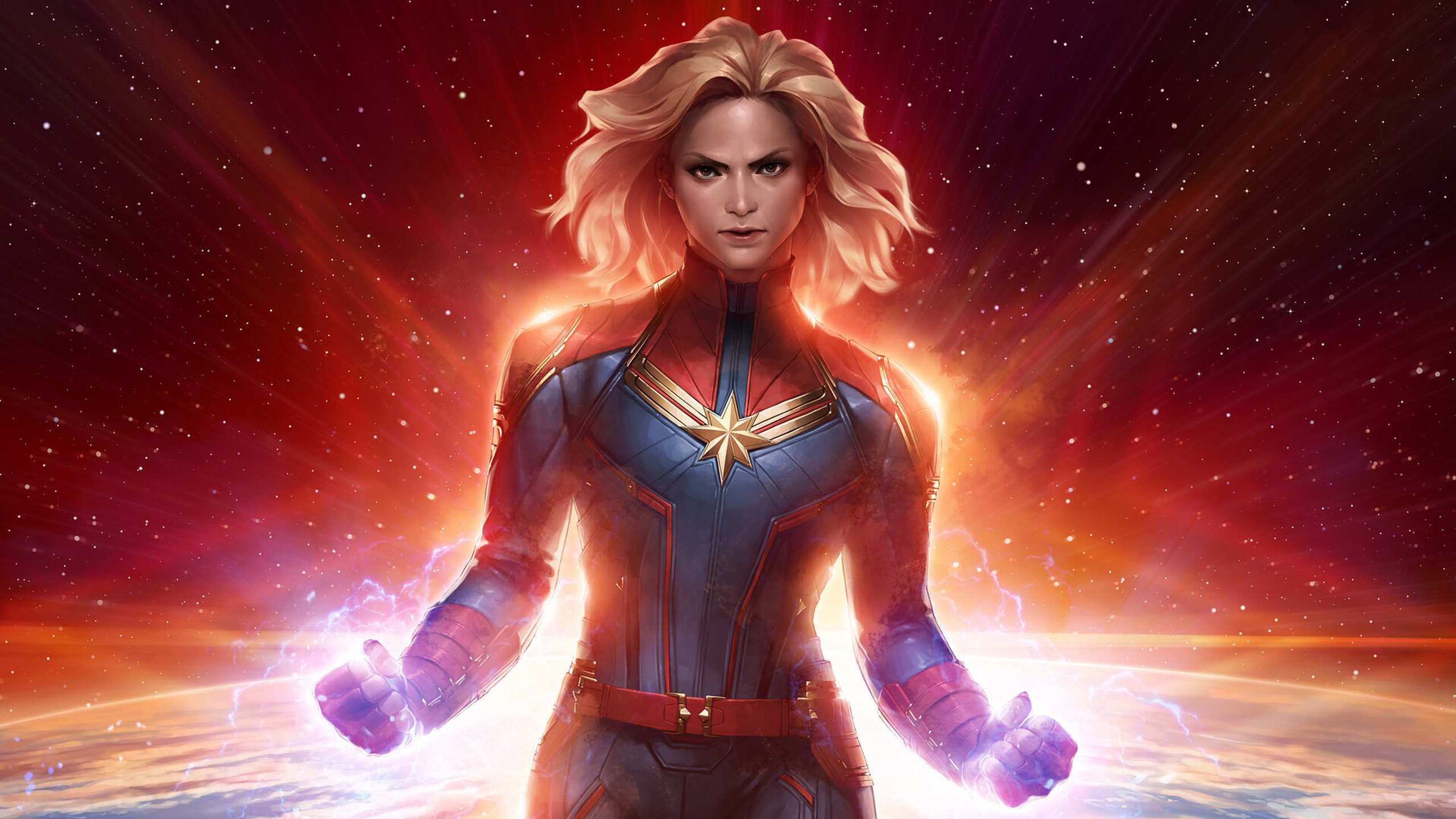 2560x1440 Marvel Future Fight Captain Marvel 1440P Resolution ,HD 4k ...
