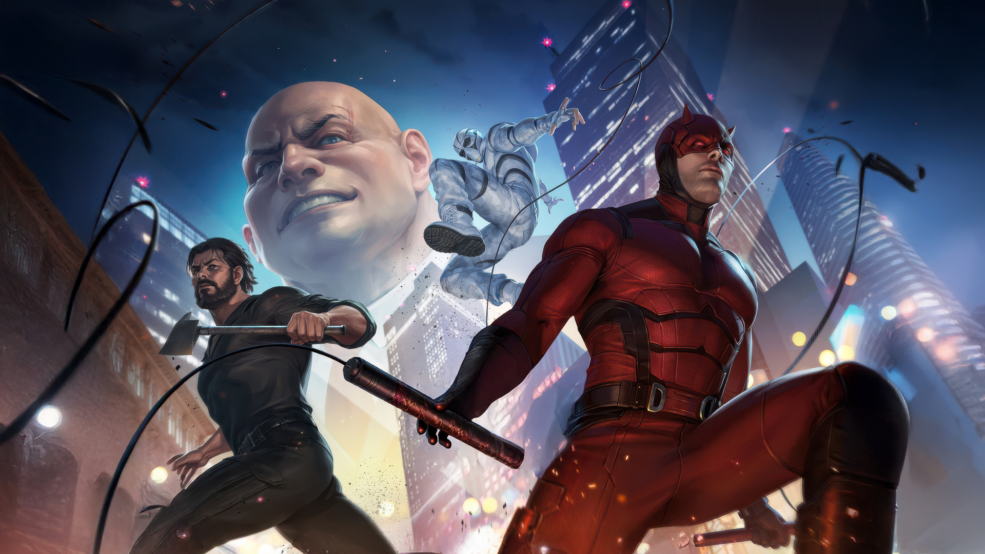 1920x1080 Marvel Future Fight Daredevil Born Again Laptop Full HD 1080P ...