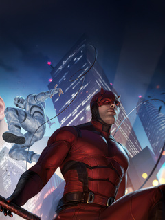 240x320 Marvel Future Fight Daredevil Born Again Nokia 230, Nokia 215 ...