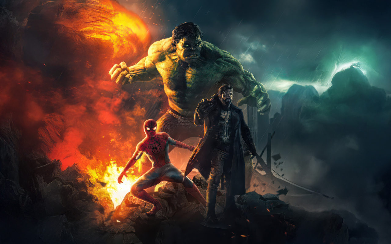 1280x800 Marvel Legends The Ultimate Superhero Trio 720P ,HD 4k ...