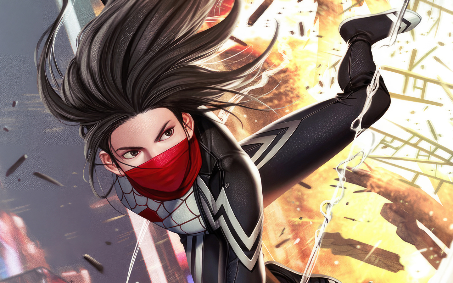 1440x900 Marvel Silk Takes Center Stage Action Wallpaper,1440x900 ...