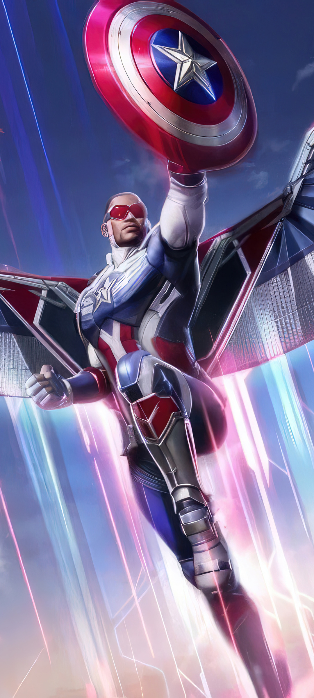 1080x2400 Marvel Super War Falcon The New Captain America 4k Google ...