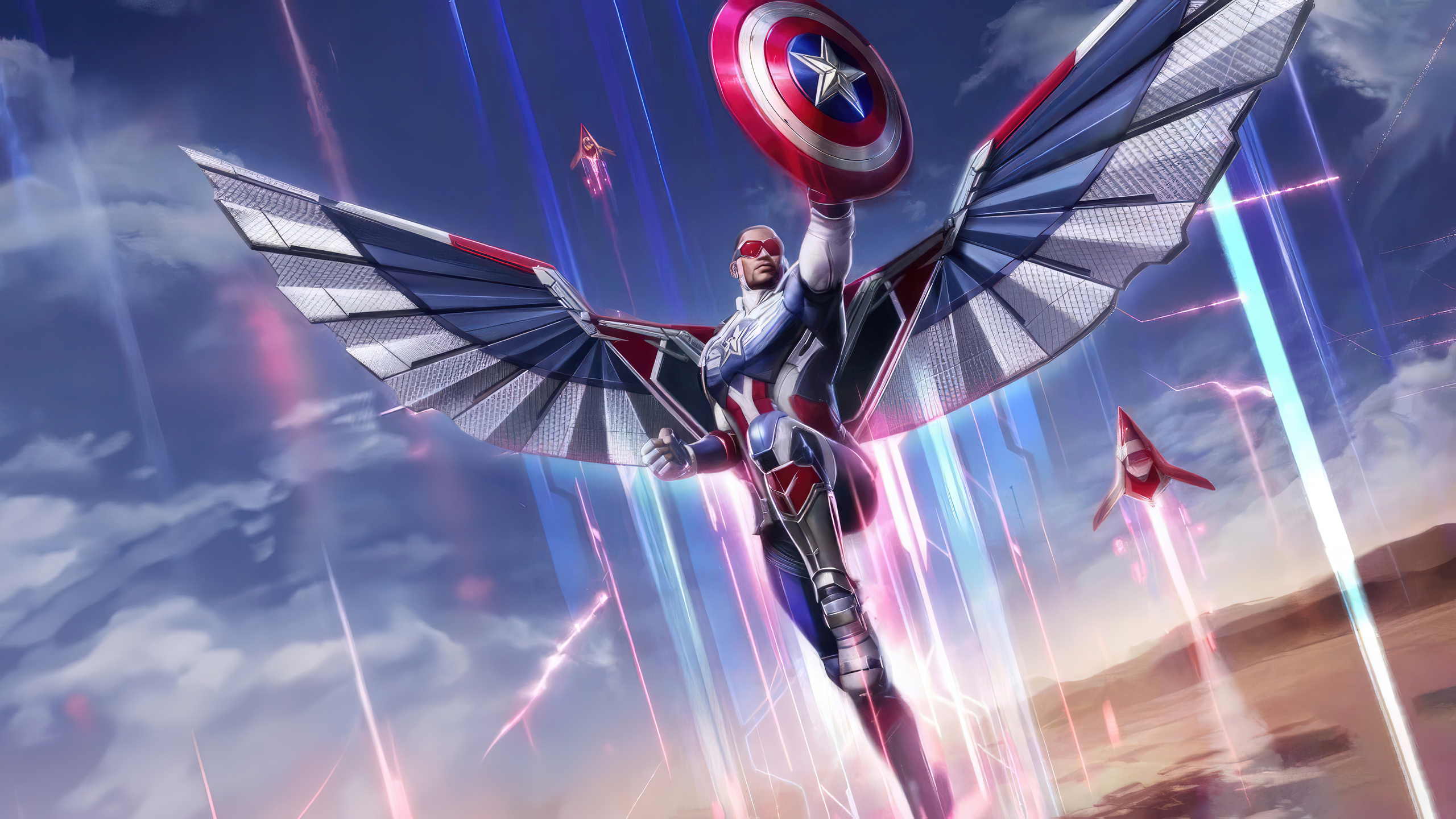 2560x1440 Marvel Super War Falcon The New Captain America 4k 1440P ...