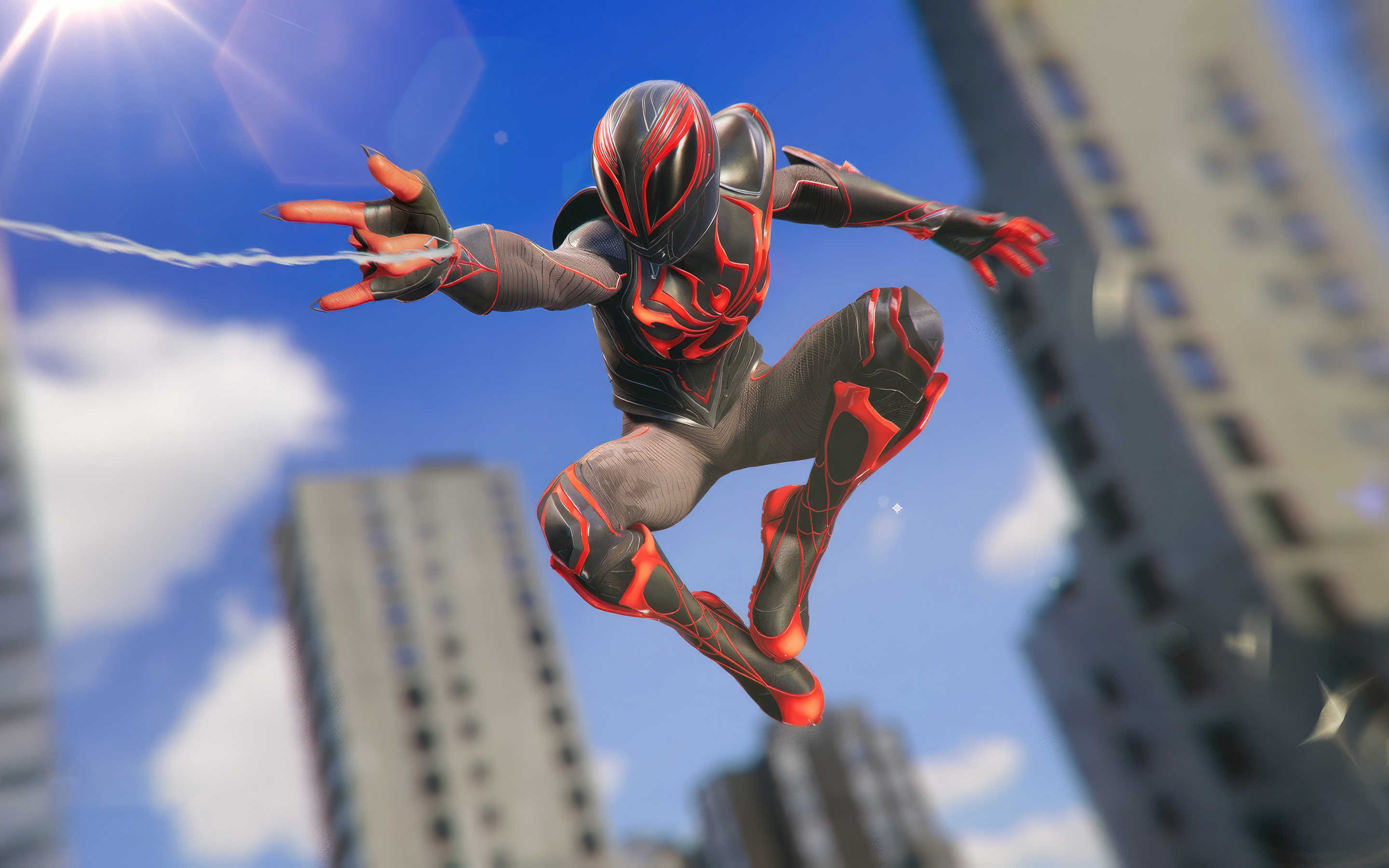 2880x1800 Marvels Spider Man 2 Red Spectre Suit Macbook Pro Retina ,HD ...