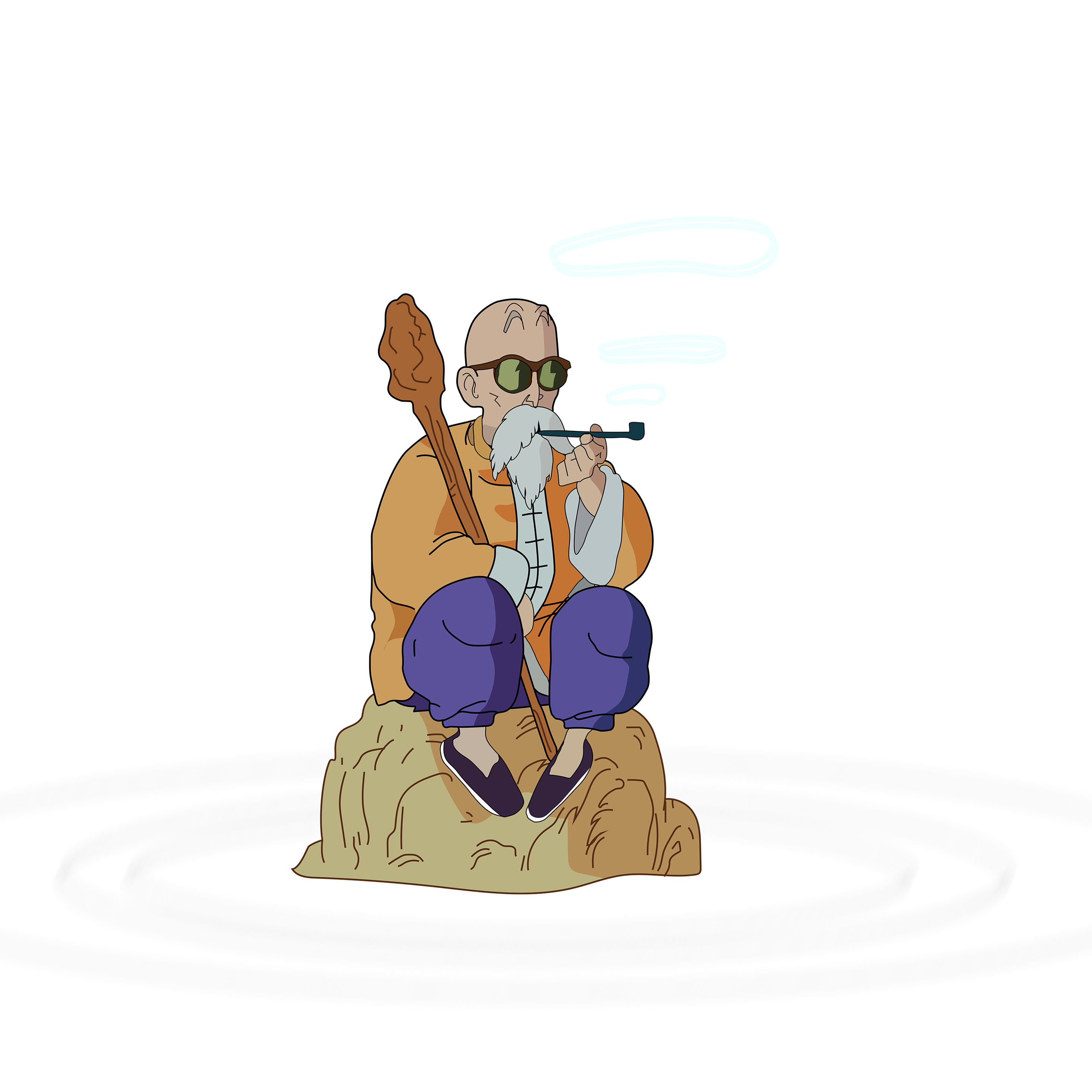 2932x2932 Master Roshi Dragon Ball Z Ipad Pro Retina Display ,HD 4k ...