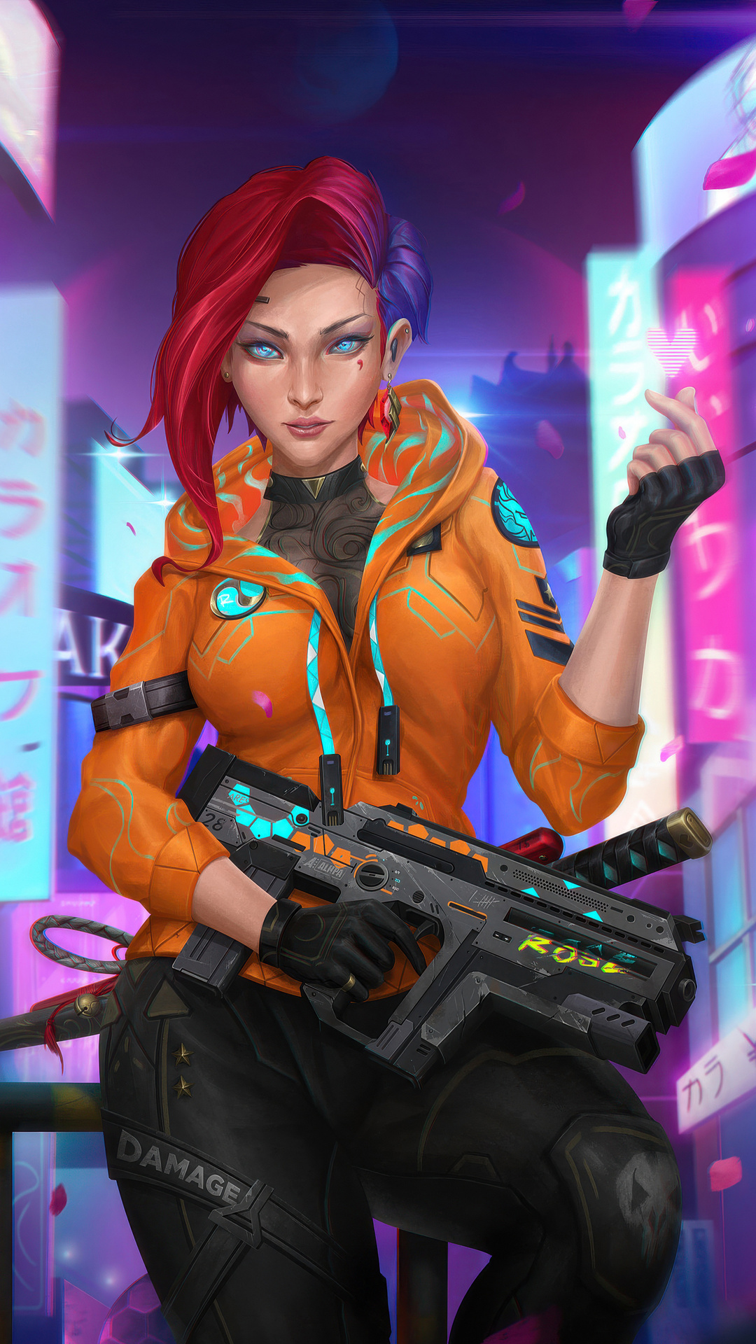 1080x1920 Mastermind Cyberpunk Girl Iphone 7,6s,6 Plus, Pixel xl ,One ...