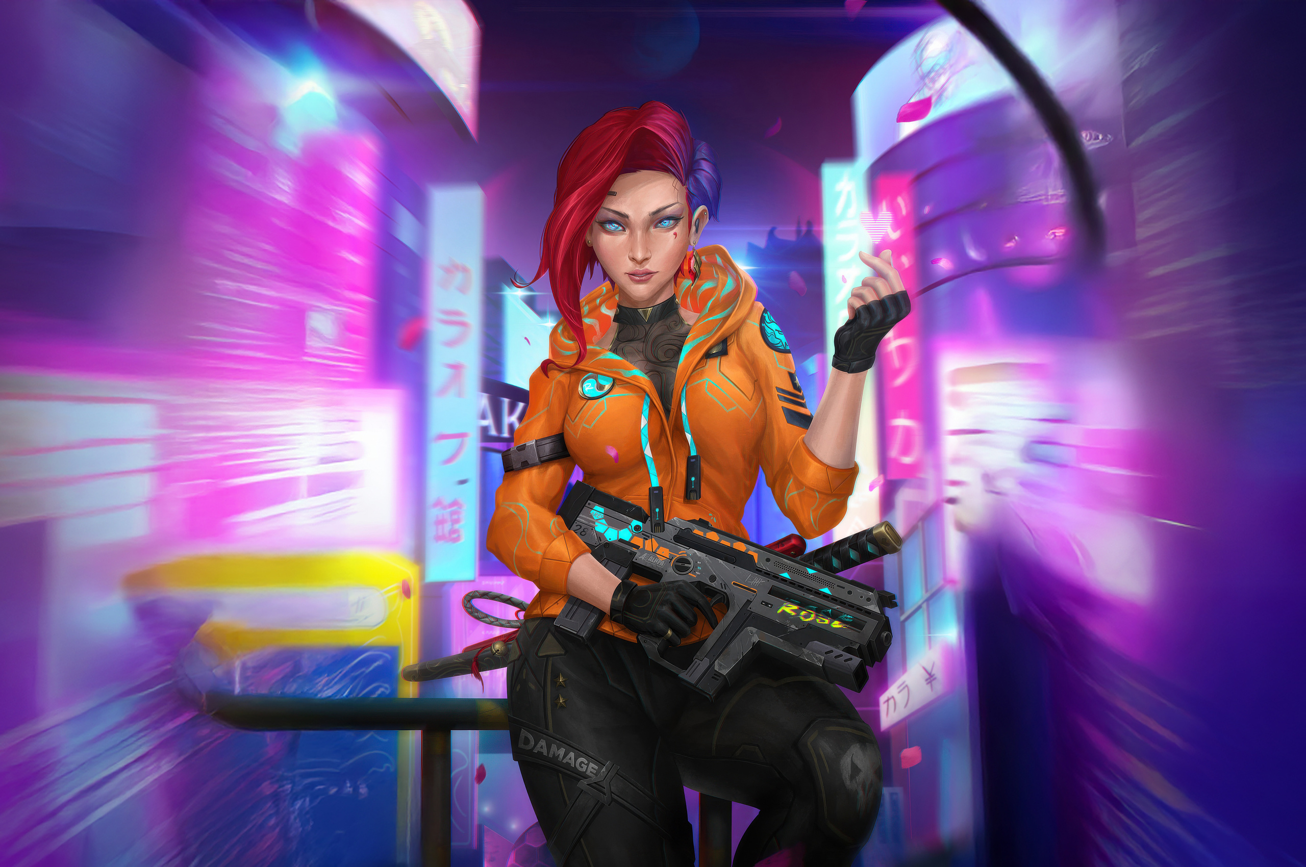 2560x1700 Mastermind Cyberpunk Girl Chromebook Pixel ,HD 4k Wallpapers ...