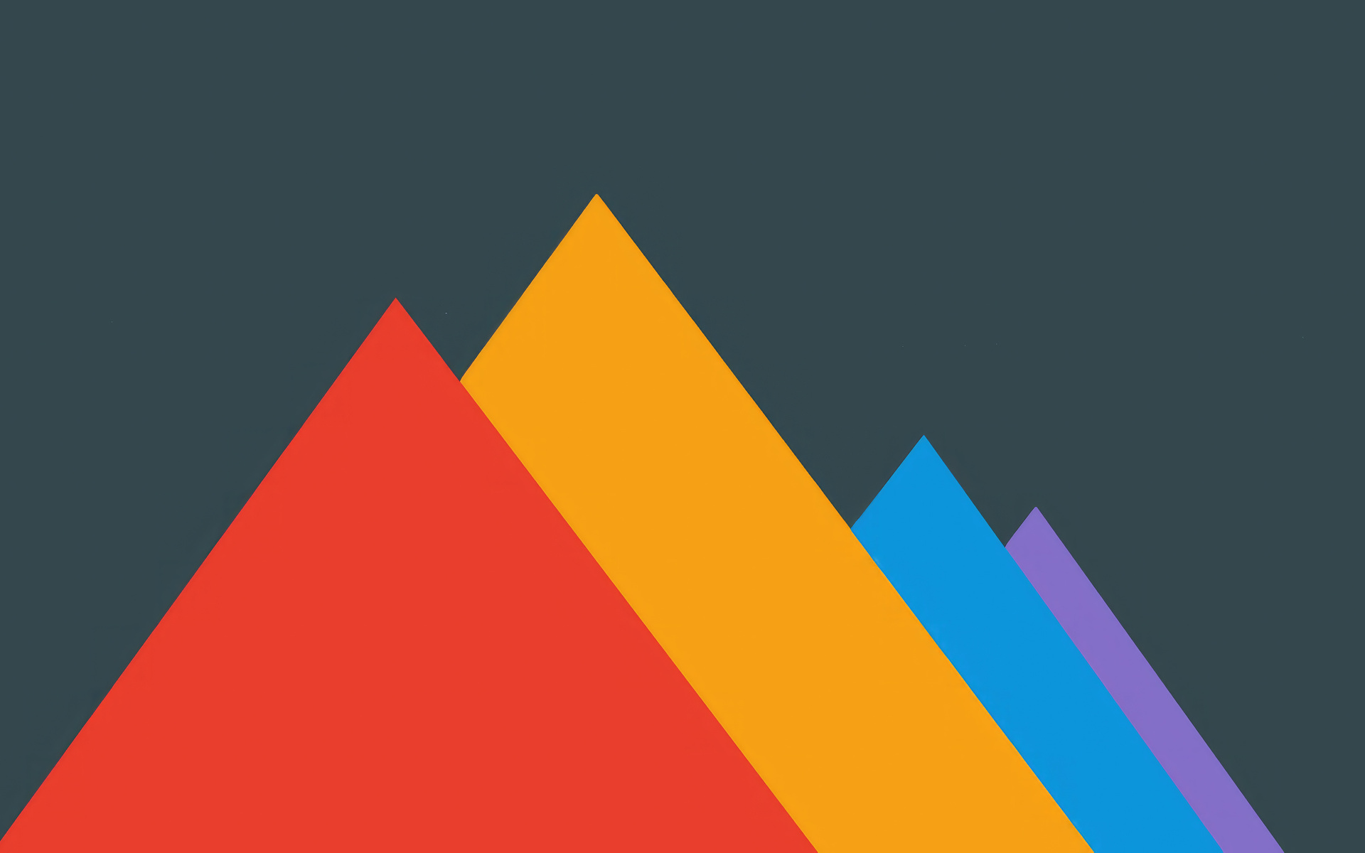 1920x1200 Material Triangle Mountains 1080P Resolution ,HD 4k ...