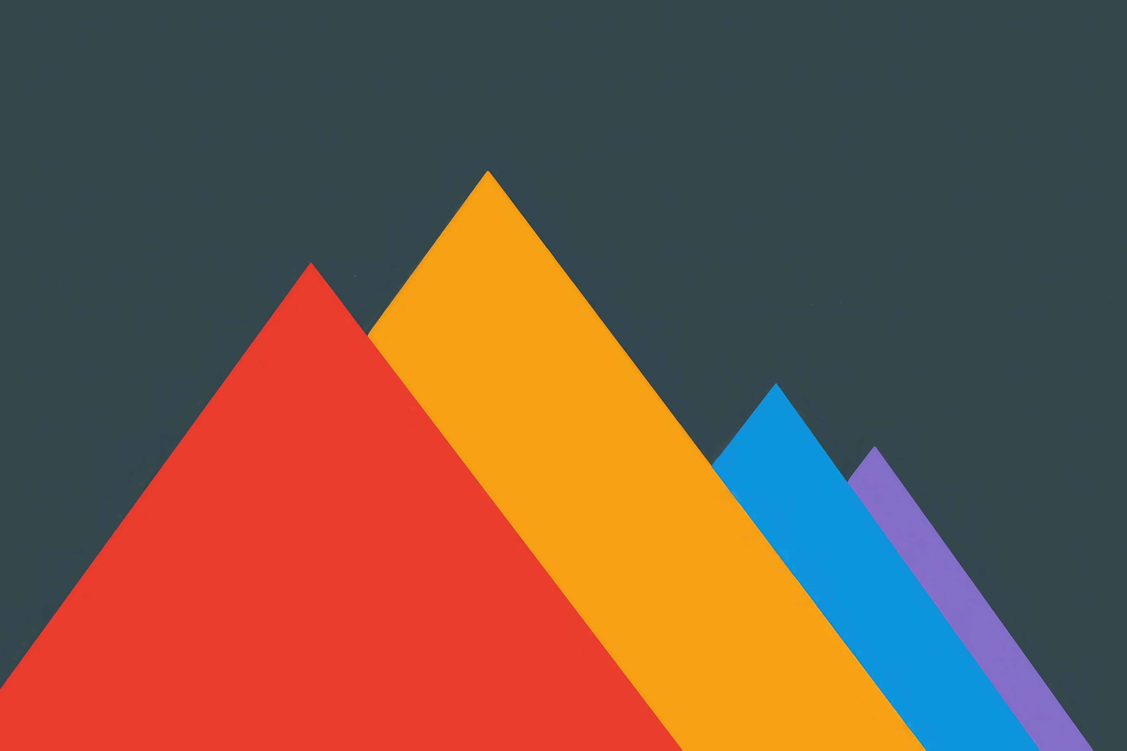 3840x2560 Material Triangle Mountains 3840x2560 Resolution HD 4k ...