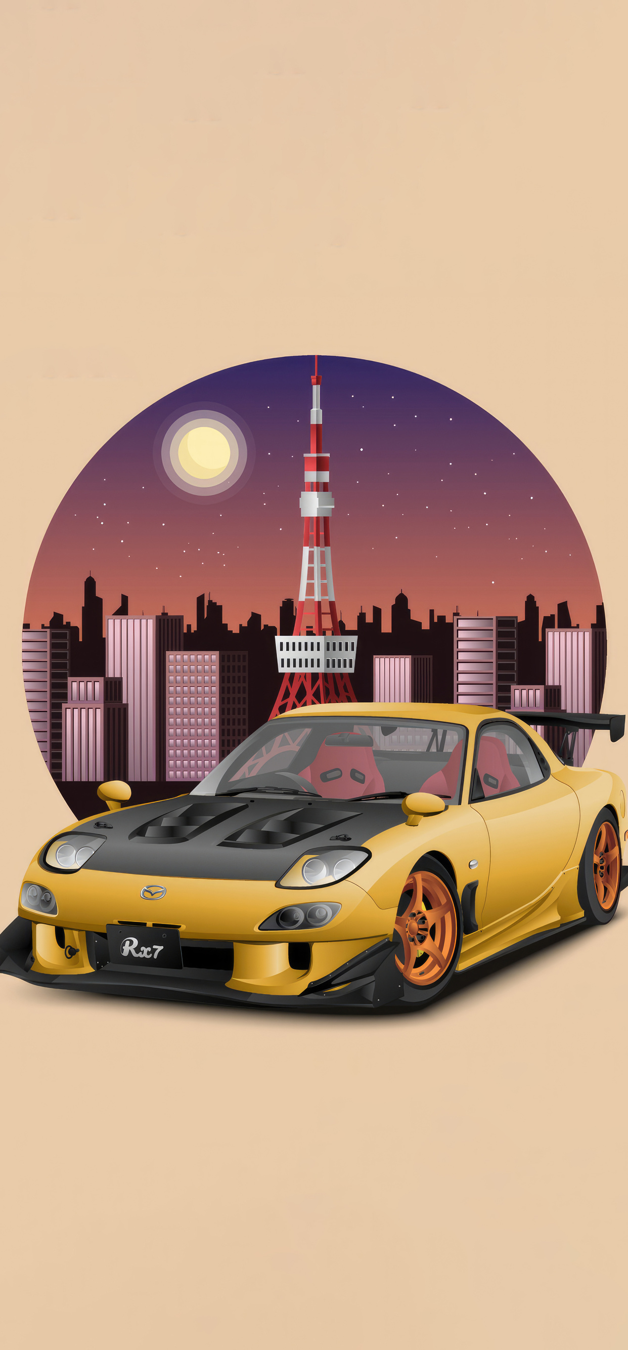 1242x2668 Mazda Rx7 Overdrive Iphone XS MAX ,HD 4k Wallpapers,Images ...