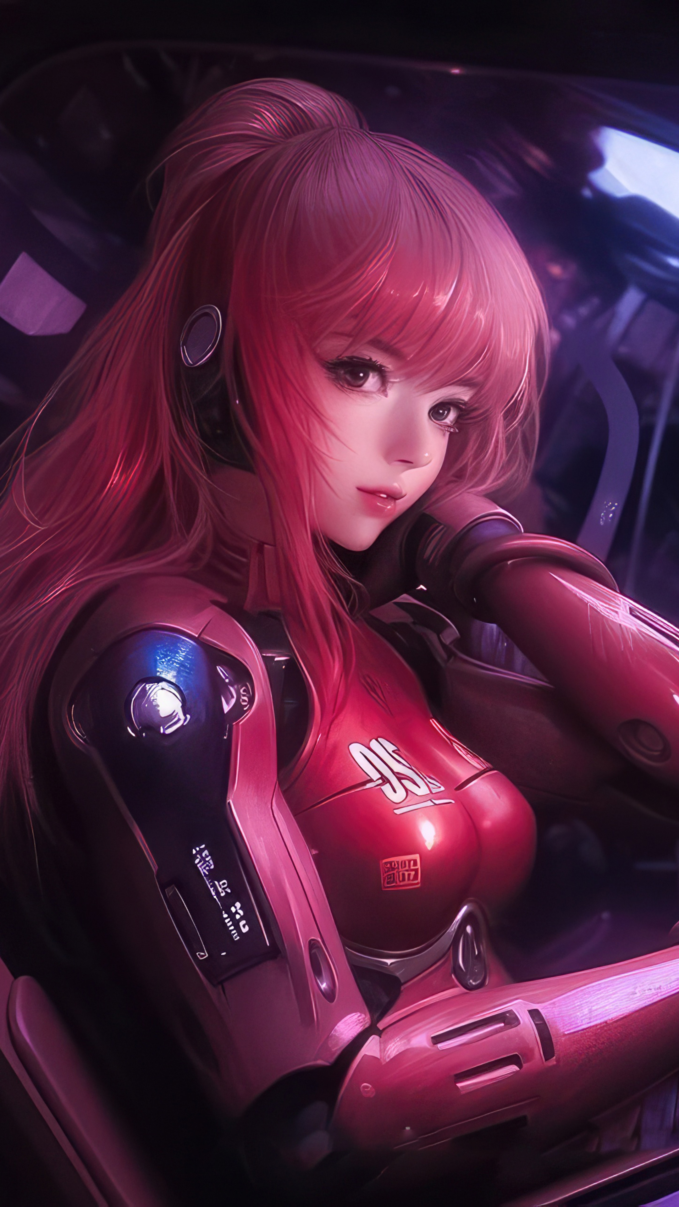 2160x3840 Mecha Cyberpunk Pilot 4k Sony Xperia X,XZ,Z5 Premium HD 4k ...