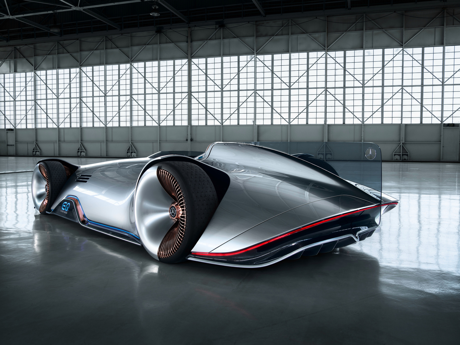 1600x1200 Mercedes Benz Vision EQ Silver Arrow 2018 Car Wallpaper ...