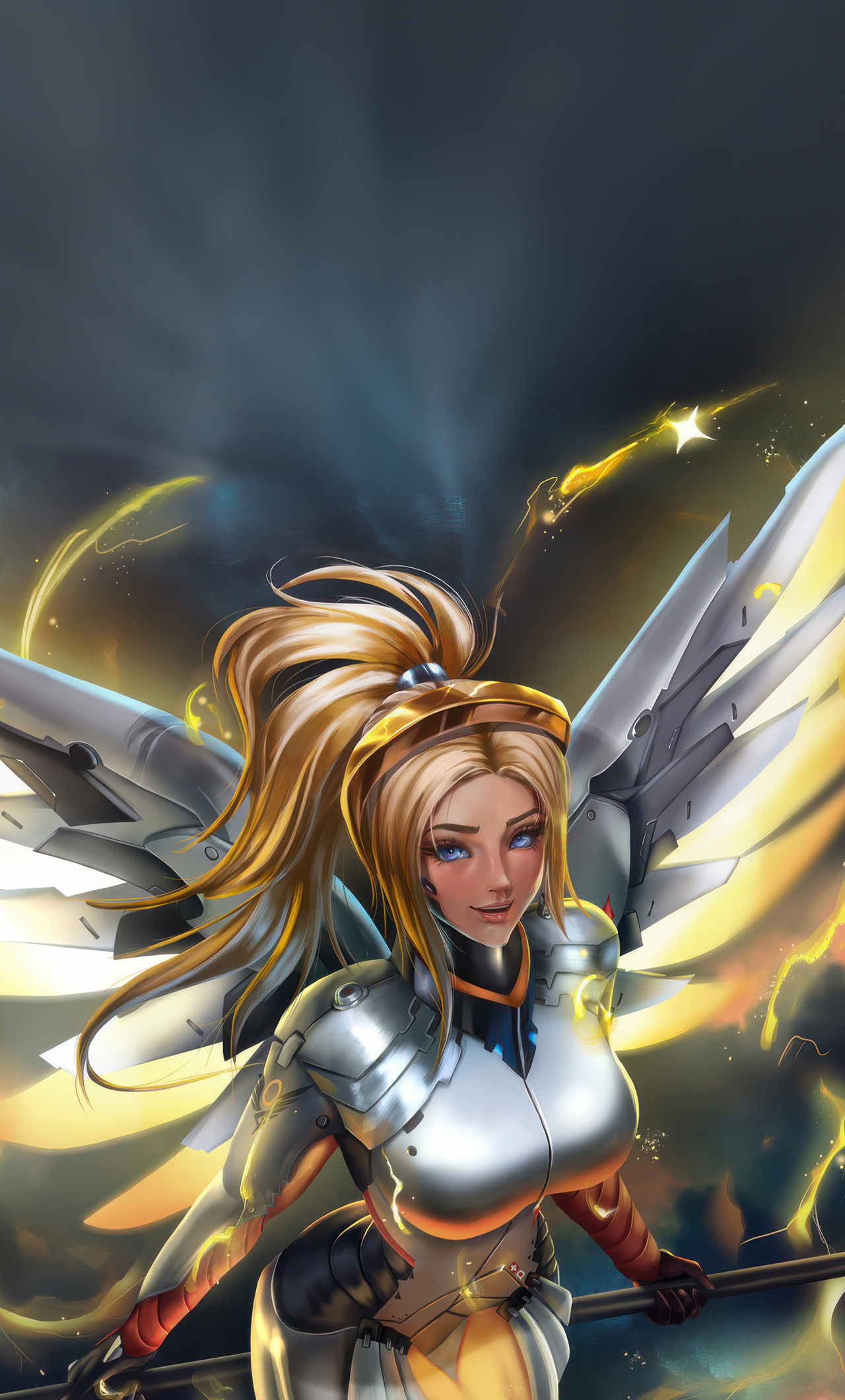 1280x2120 Mercy Overwatch Fearless Guardian iPhone 6+ ,HD 4k Wallpapers ...