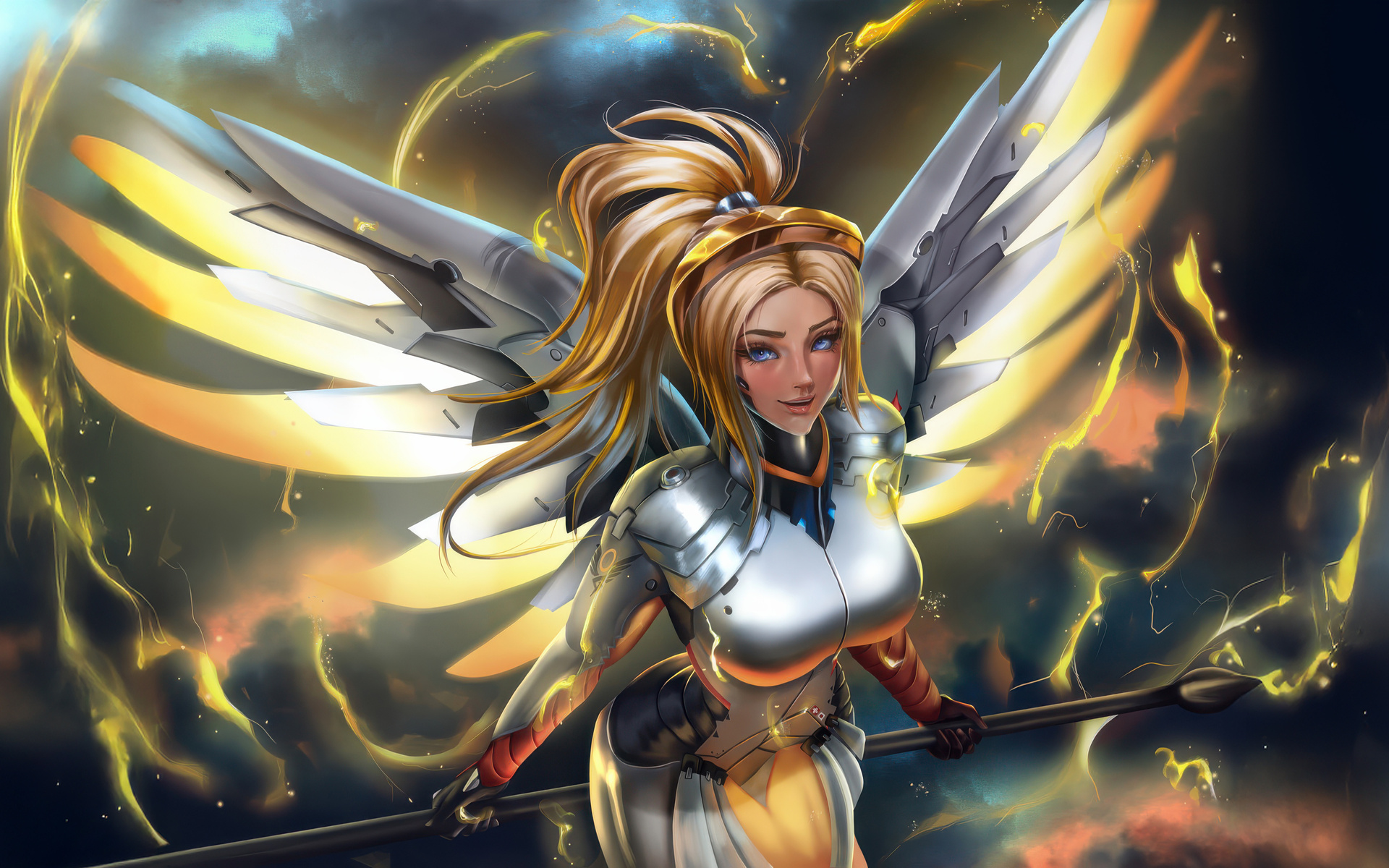 1920x1200 Mercy Overwatch Fearless Guardian 1080P Resolution ,HD 4k ...