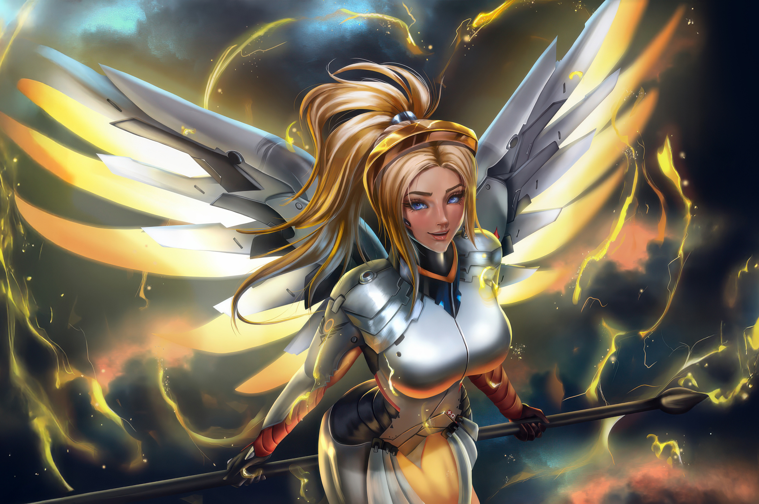 2560x1700 Mercy Overwatch Fearless Guardian Chromebook Pixel ,HD 4k ...