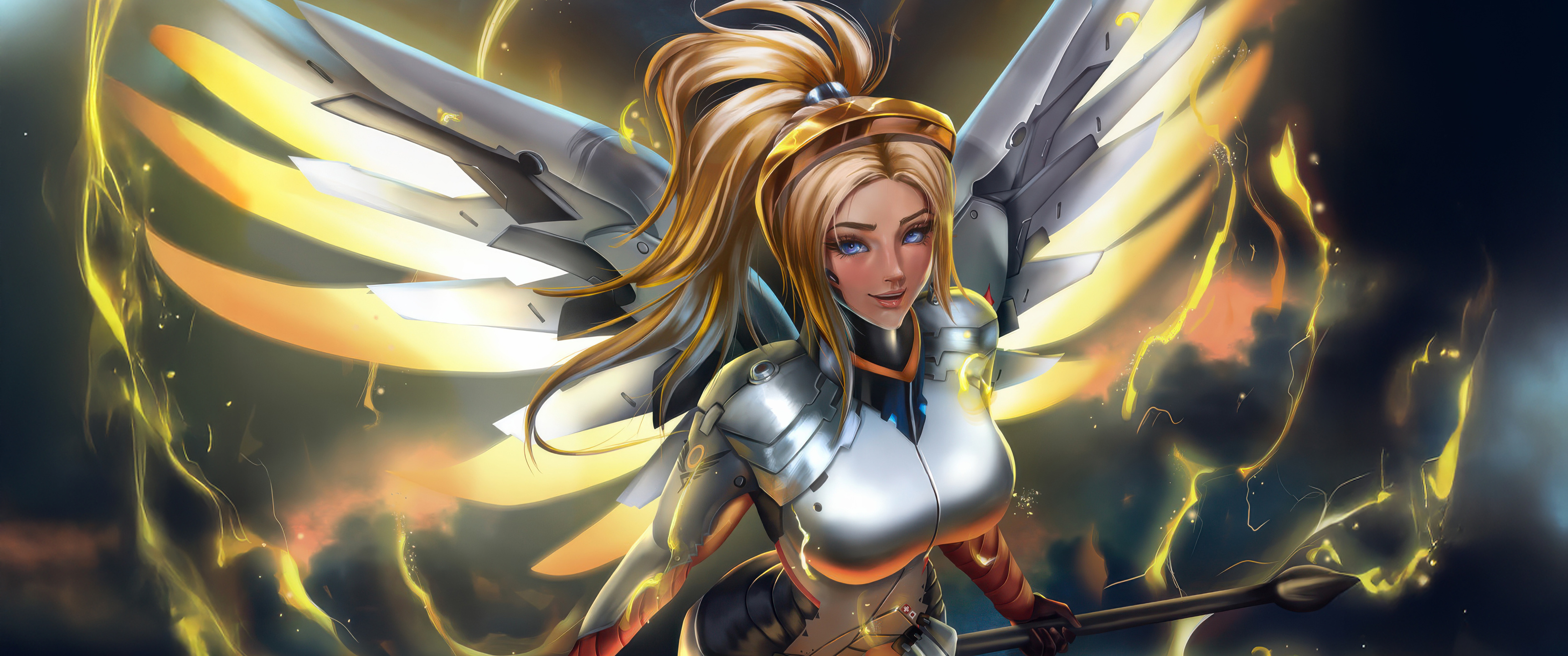 3440x1440 Mercy Overwatch Fearless Guardian UltraWide Quad HD 1440P ,HD ...