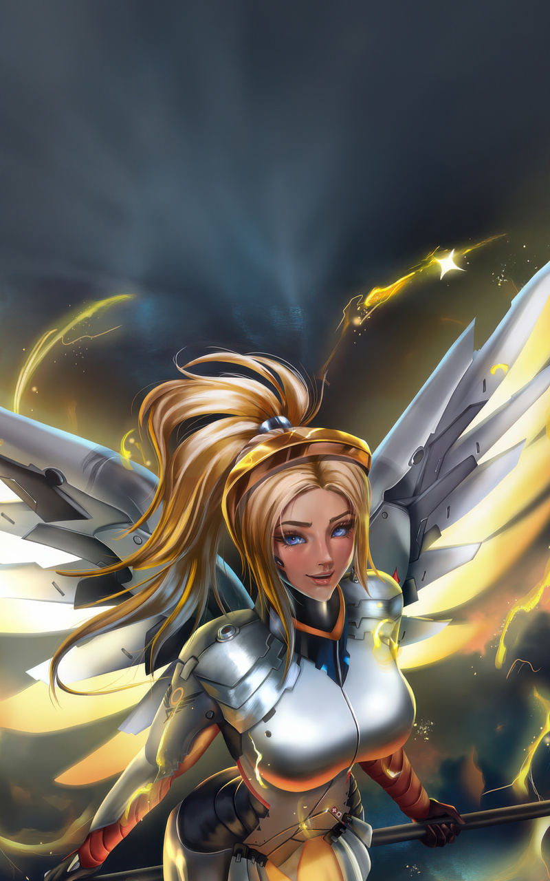 800x1280 Mercy Overwatch Fearless Guardian Nexus 7,Samsung Galaxy Tab ...