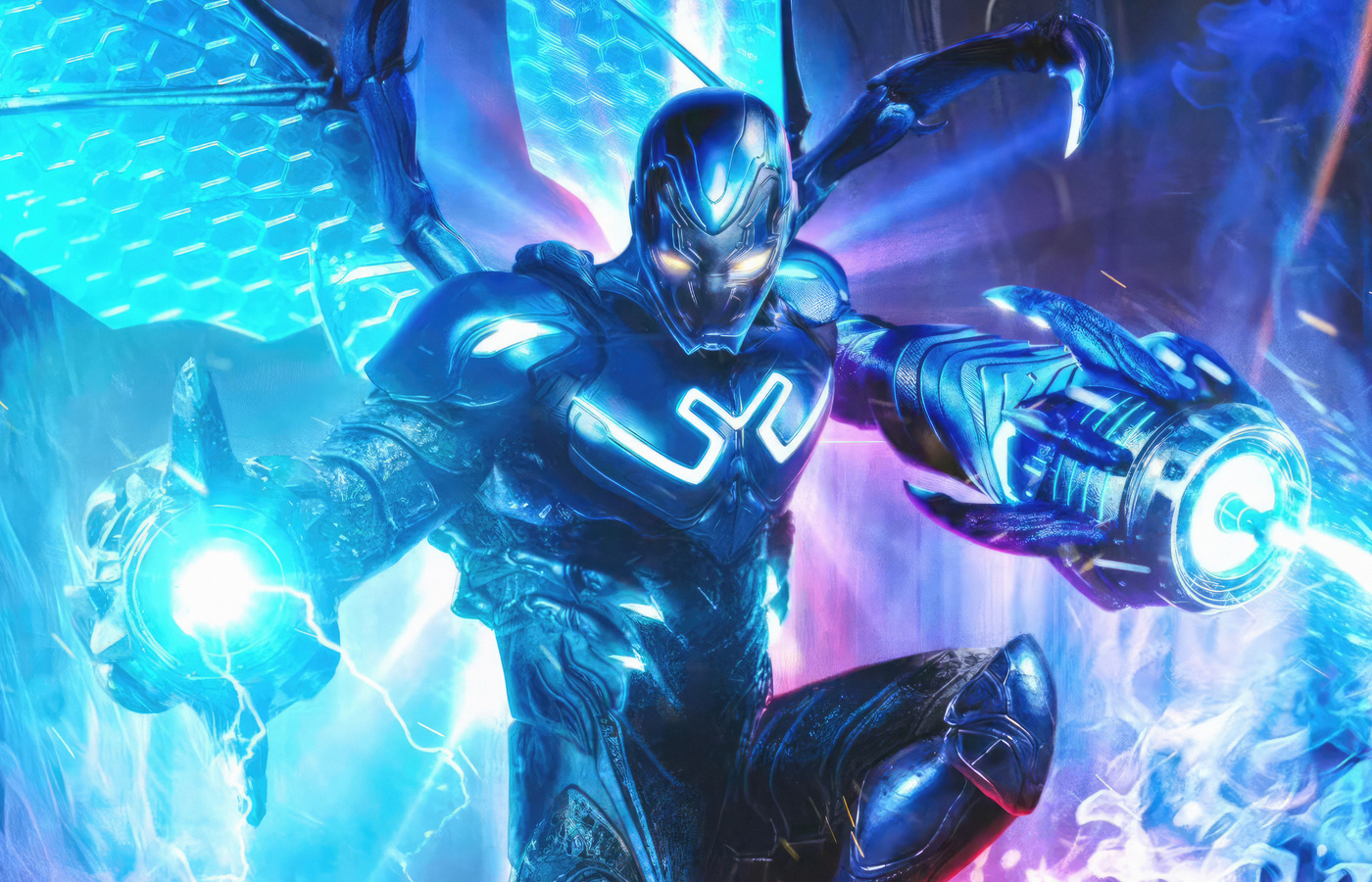1400x900 Metallic Marvel Blue Beetle Unleashed 5k Wallpaper,1400x900 ...